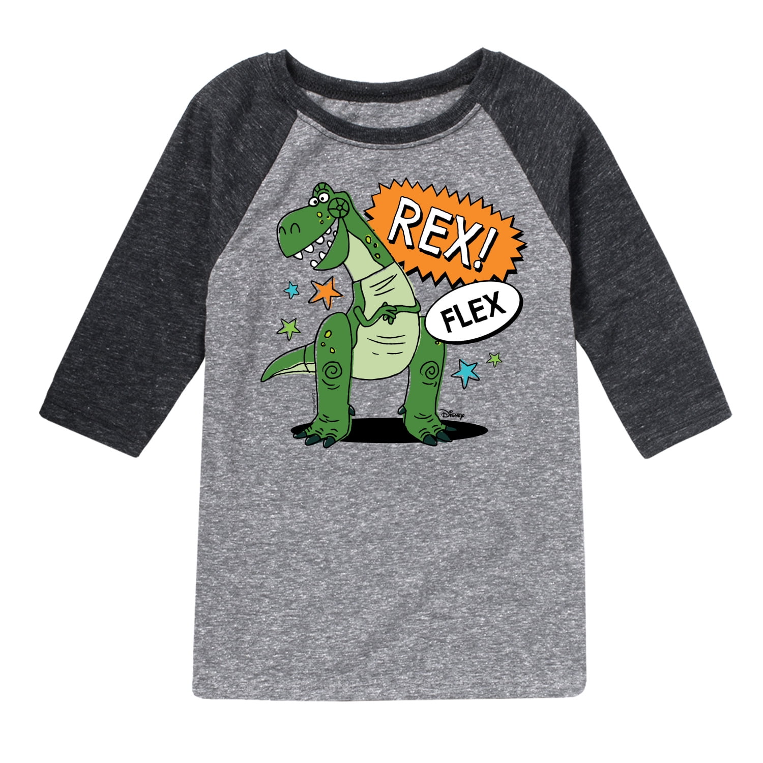 Toy Story - Rex Flex - Toddler & Youth Raglan Graphic T-Shirt - Walmart.com