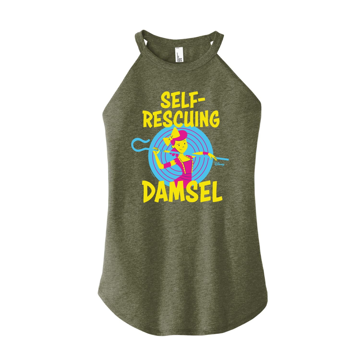 Toy Story - Self Rescuing Damsel - Juniors High Neck Tank Top - Walmart.com