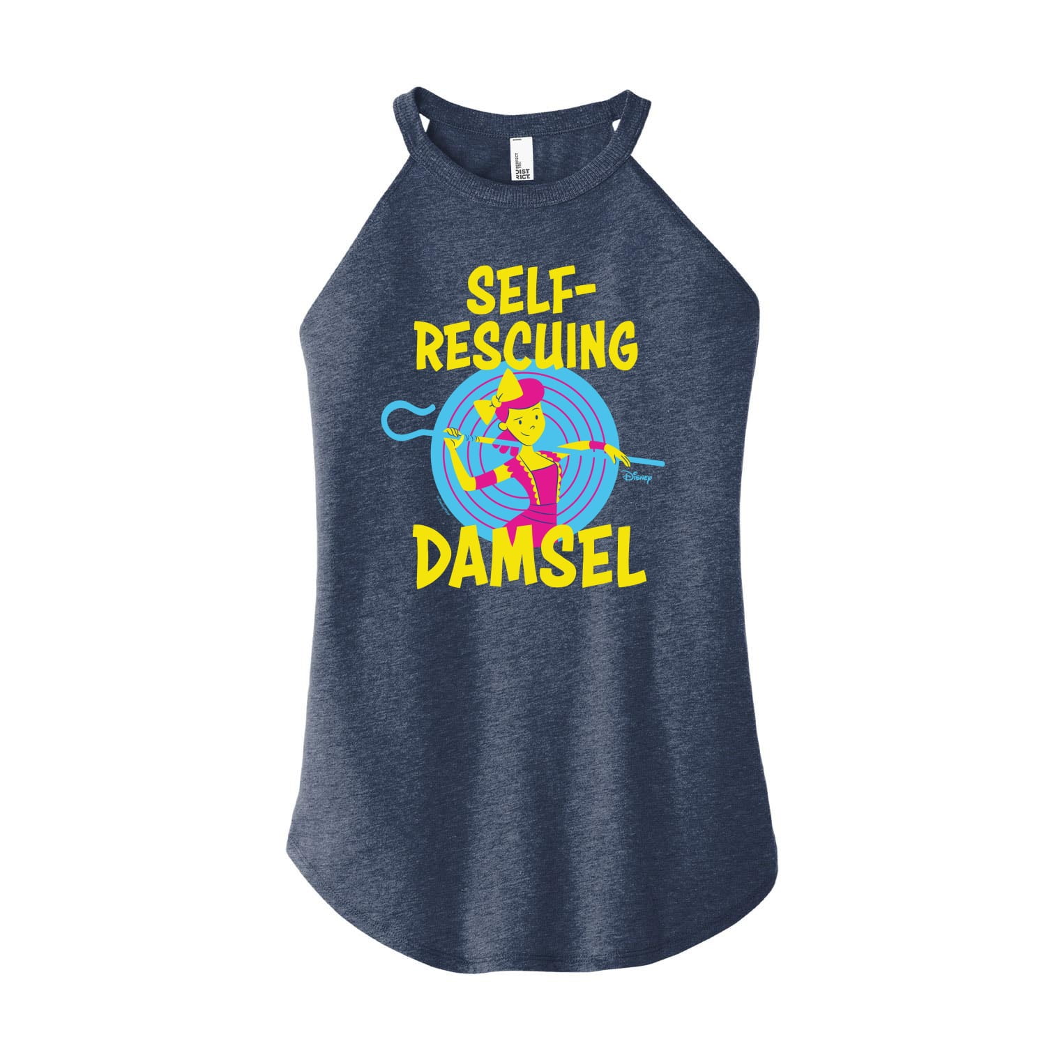 Toy Story - Self Rescuing Damsel - Juniors High Neck Tank Top - Walmart.com