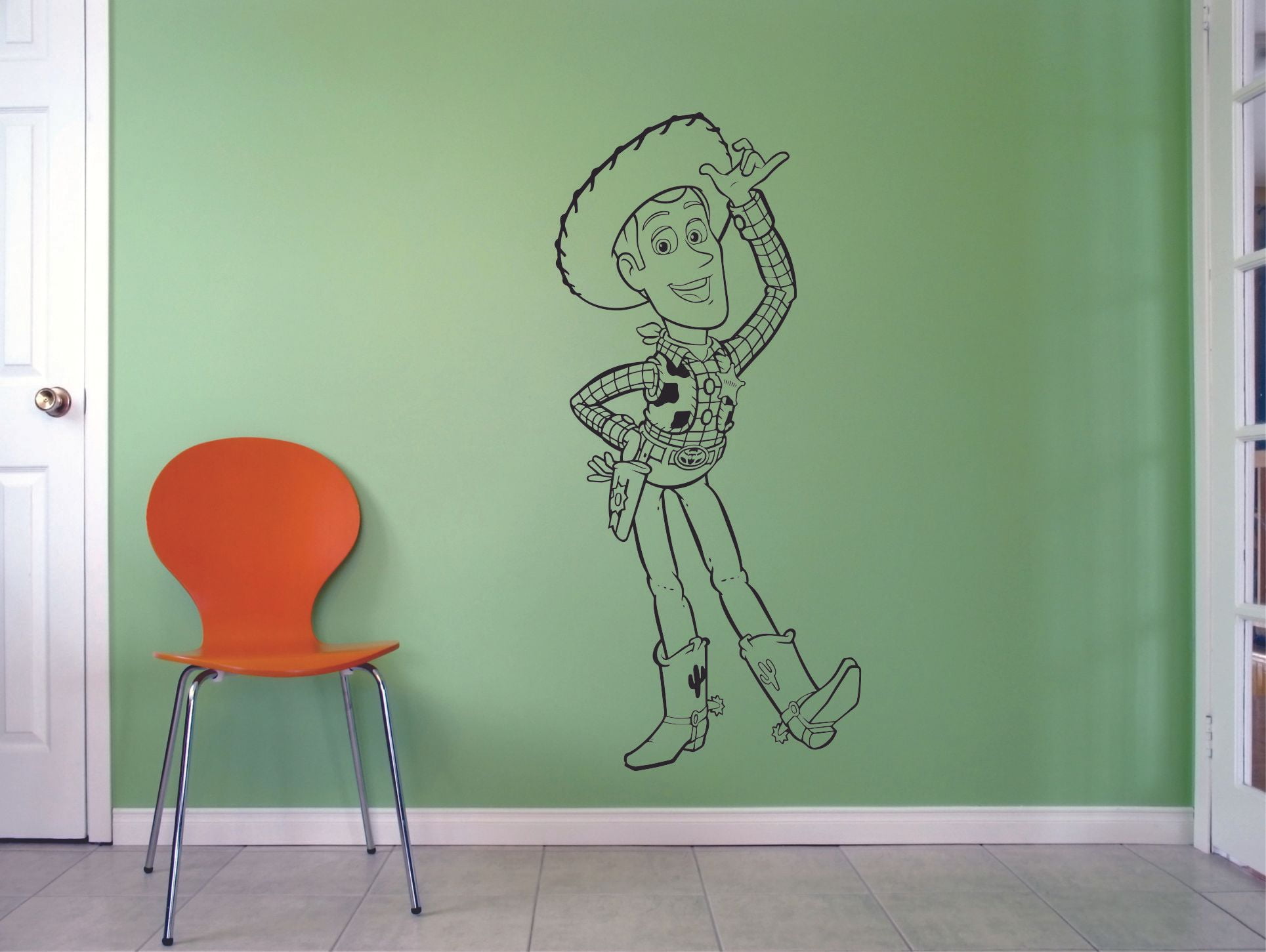Toy Story Sheriff Woody Cowboy Doll Cartoon Wall Sticker Art Decal for ...
