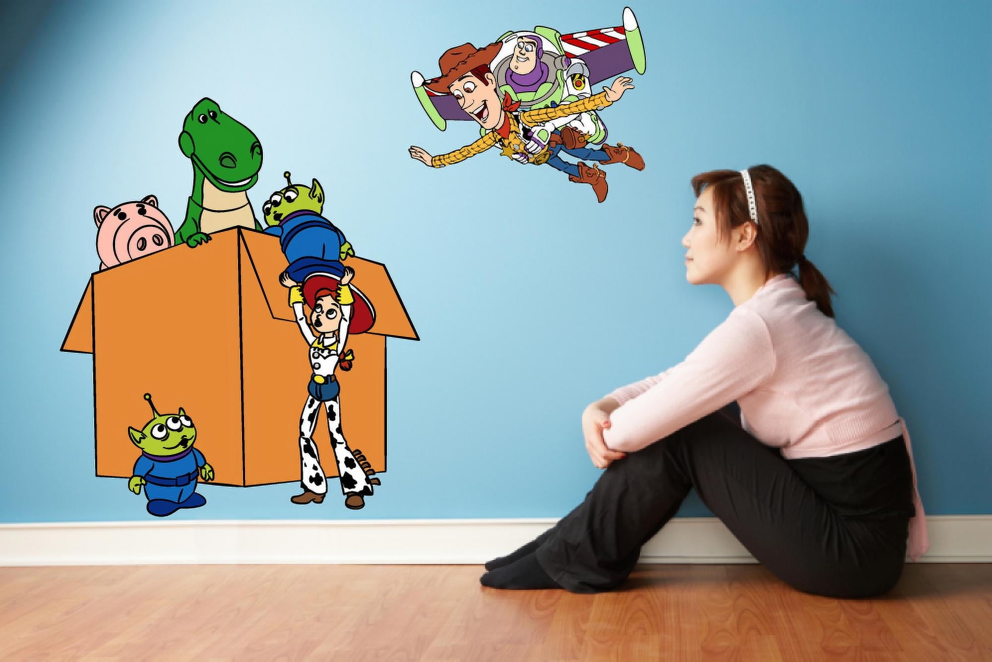 Toy Story Show Cartoon Characters Colorful Decors Wall Sticker Art ...