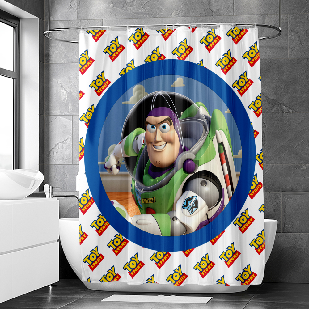 Toy Story Shower Curtain Distinctive Rustproof Funny Bath Curtain for ...