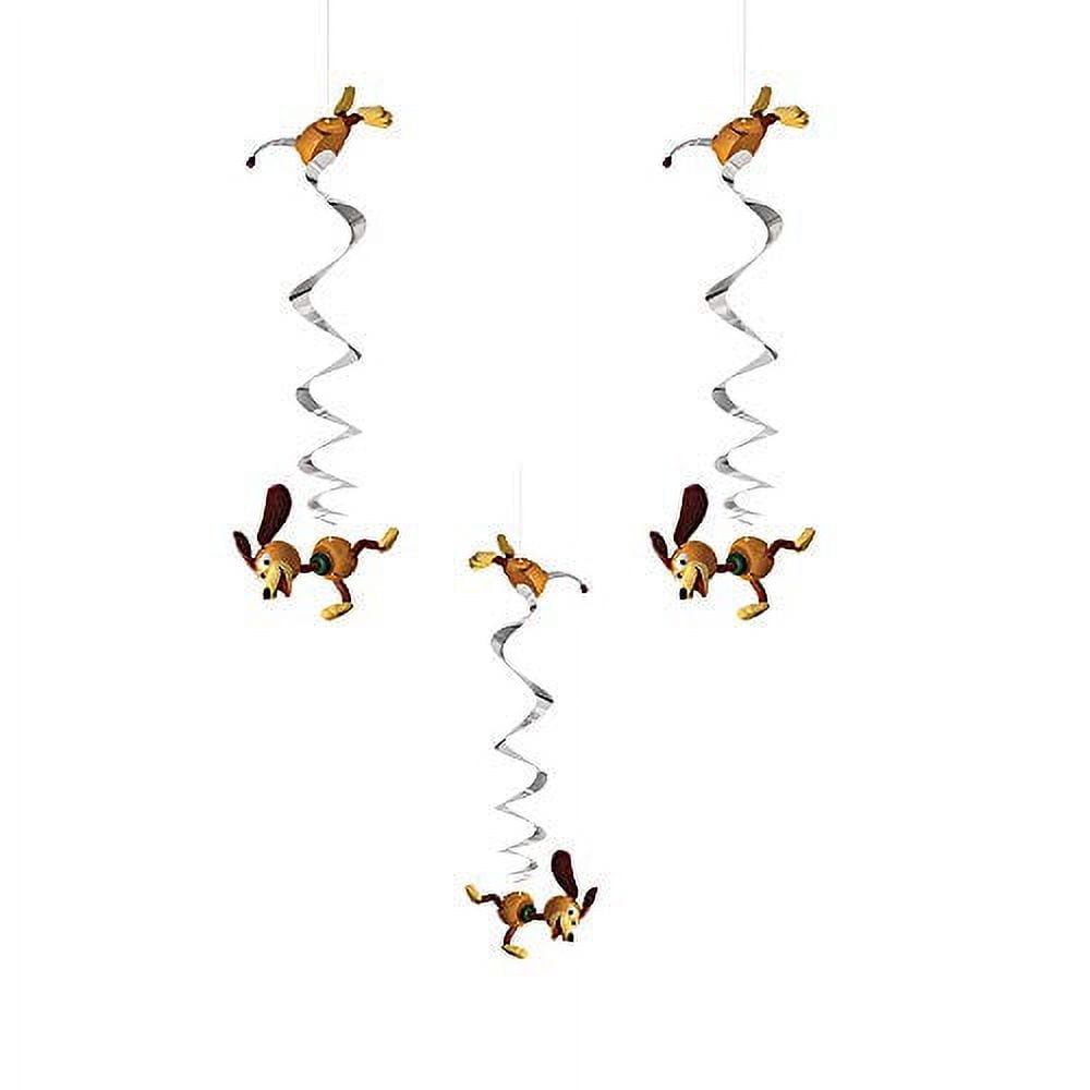 Toy Story Slinky Dog Hanging Swirl Decorations - 26", Silver, 3 Pcs ...