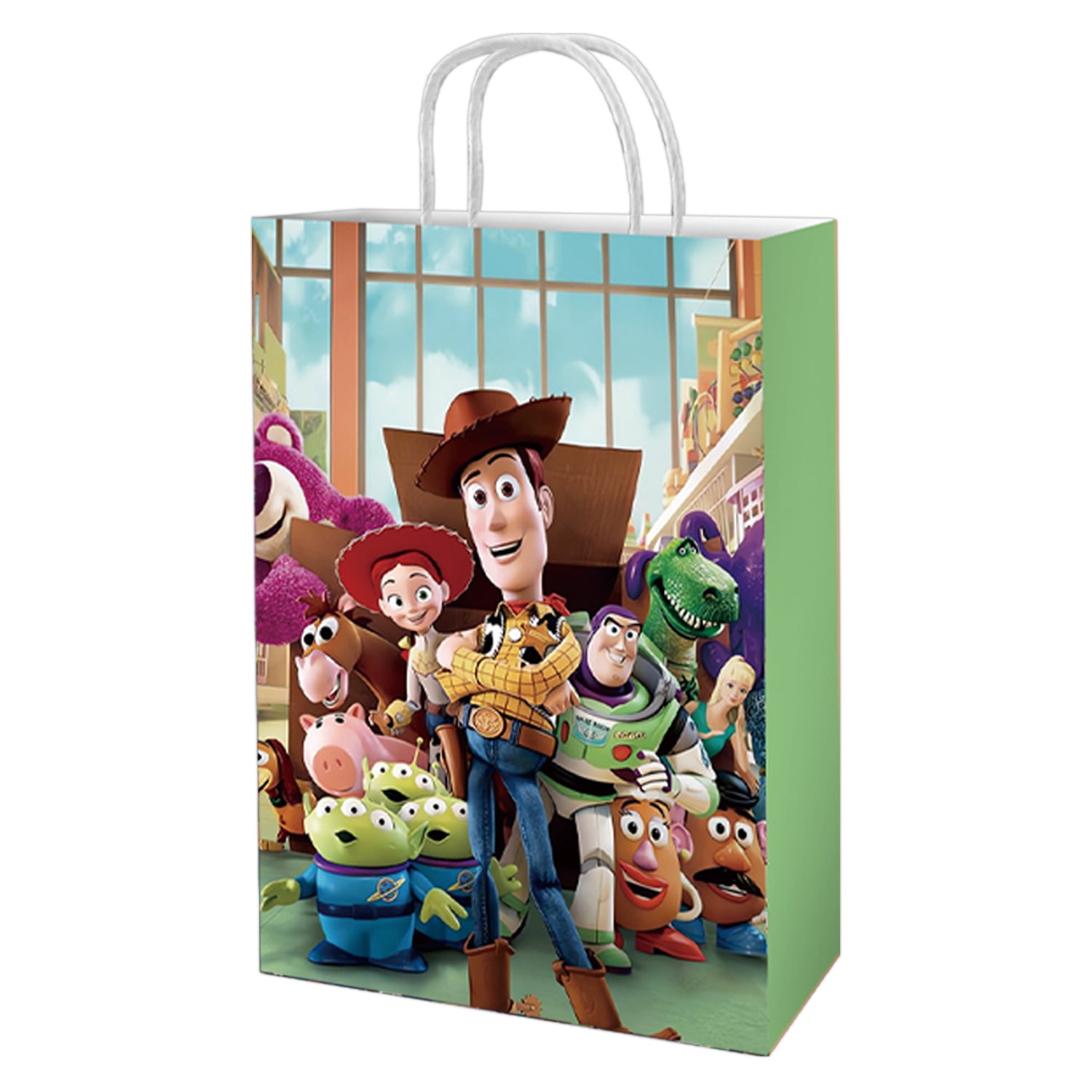 Toy Story Small Paper Gift Bags with Handles, Kraft Paper Party Favor ...