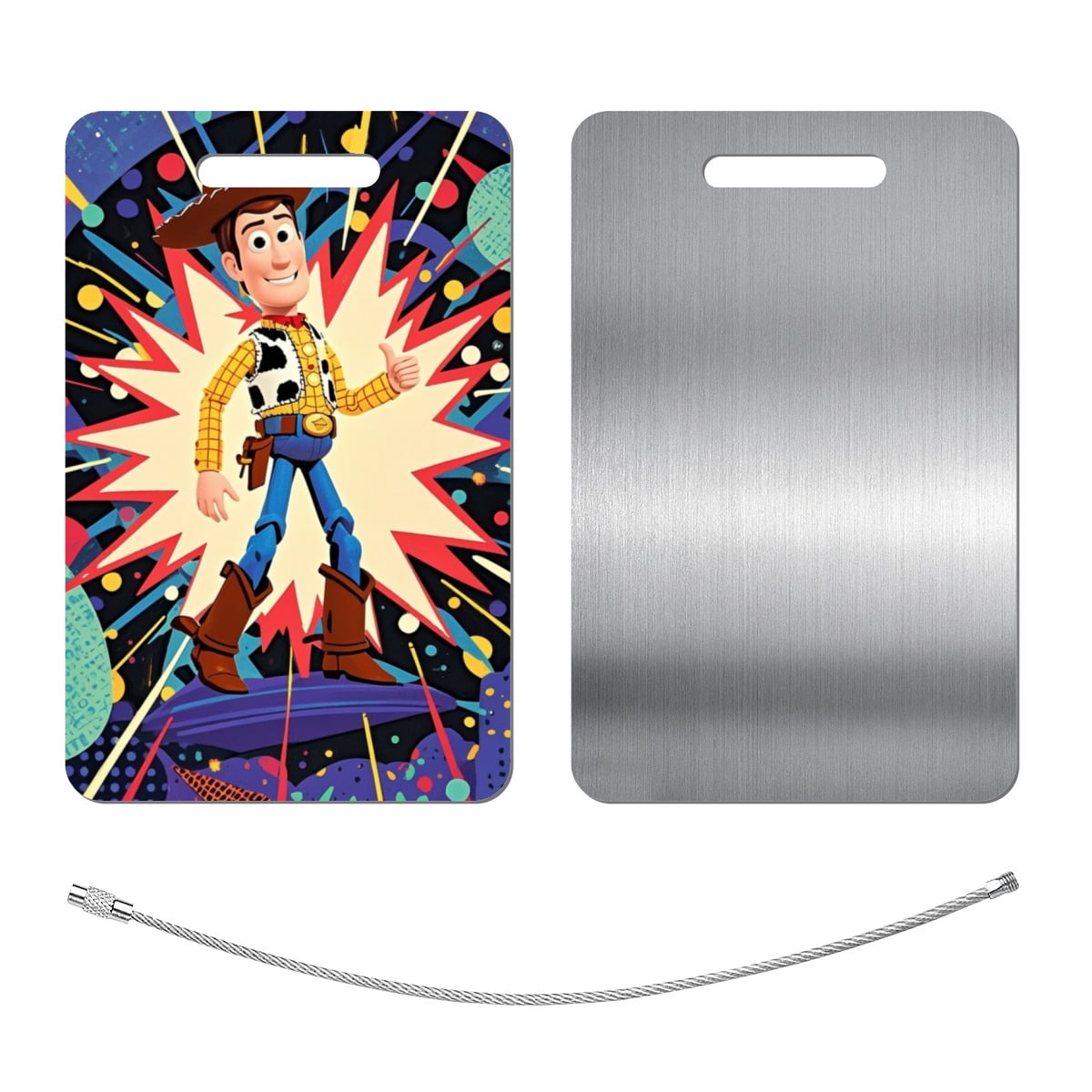 Toy Story Stainless steel luggage tag (double-sided printing）Travel ...