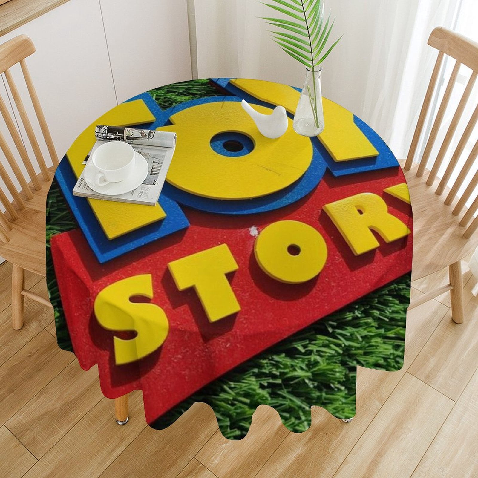 Toy Story Tablecloth Anime for Dining Table Picnic Gift 70x70in Toy ...