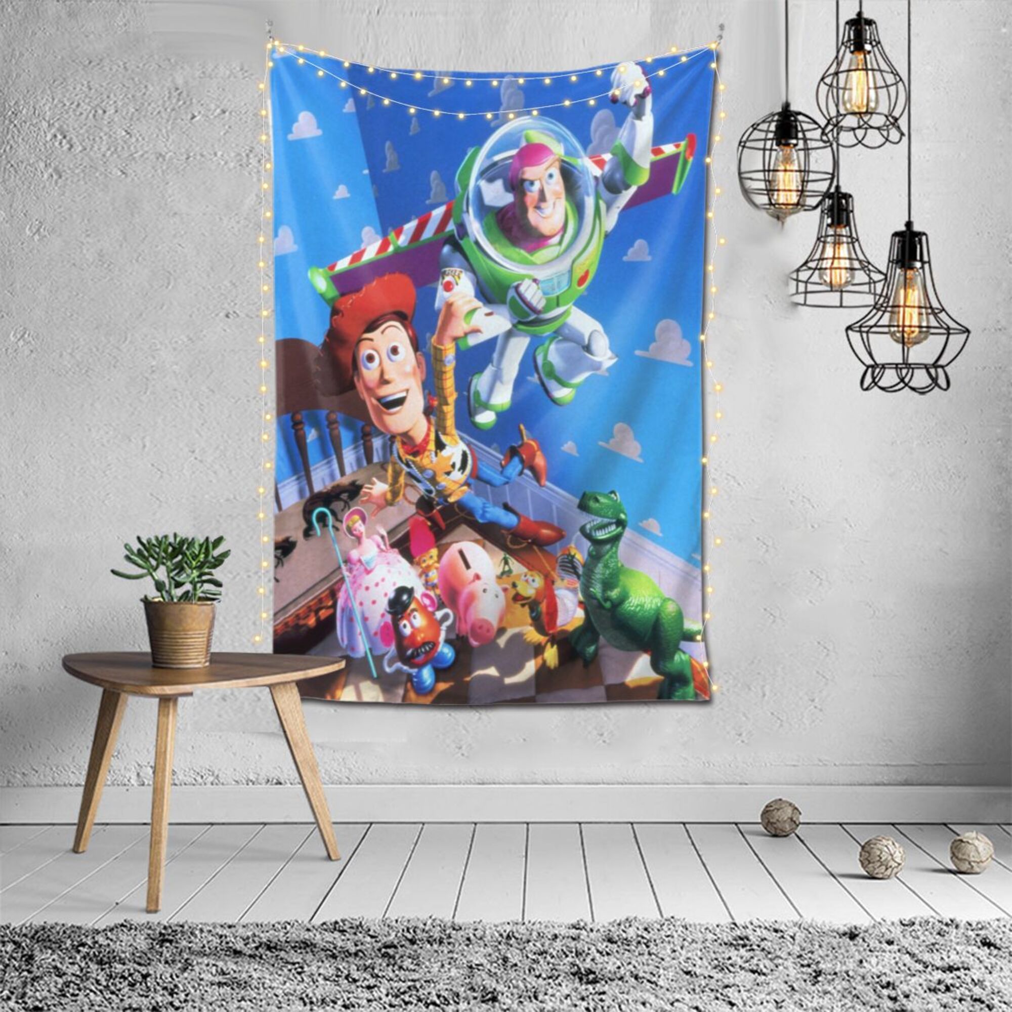 Toy Story Tapestry Aesthetic Cute Room Decor Tapestry Birthday ...