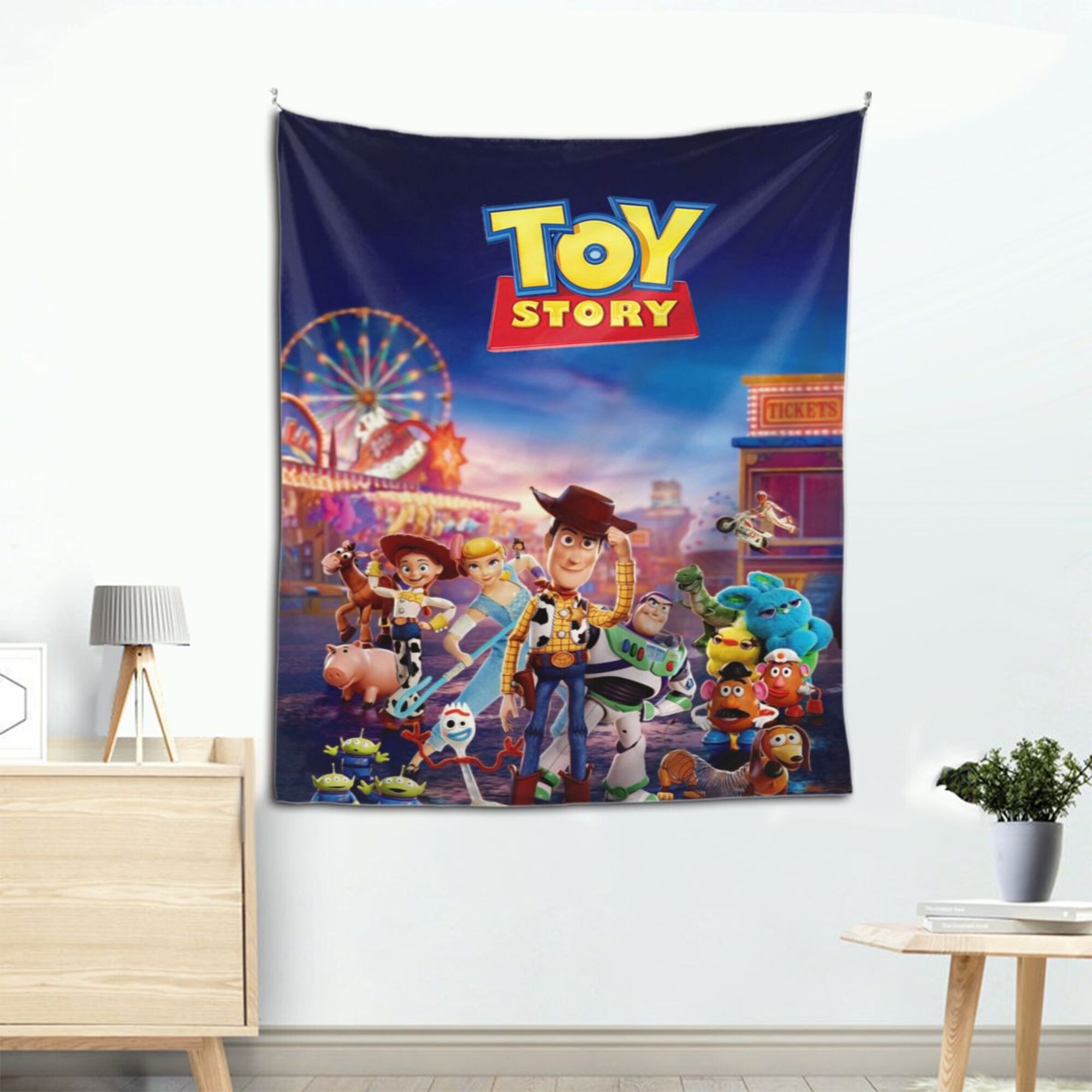 Toy Story Tapestry Aesthetic Cute Room Decor Tapestry Birthday ...
