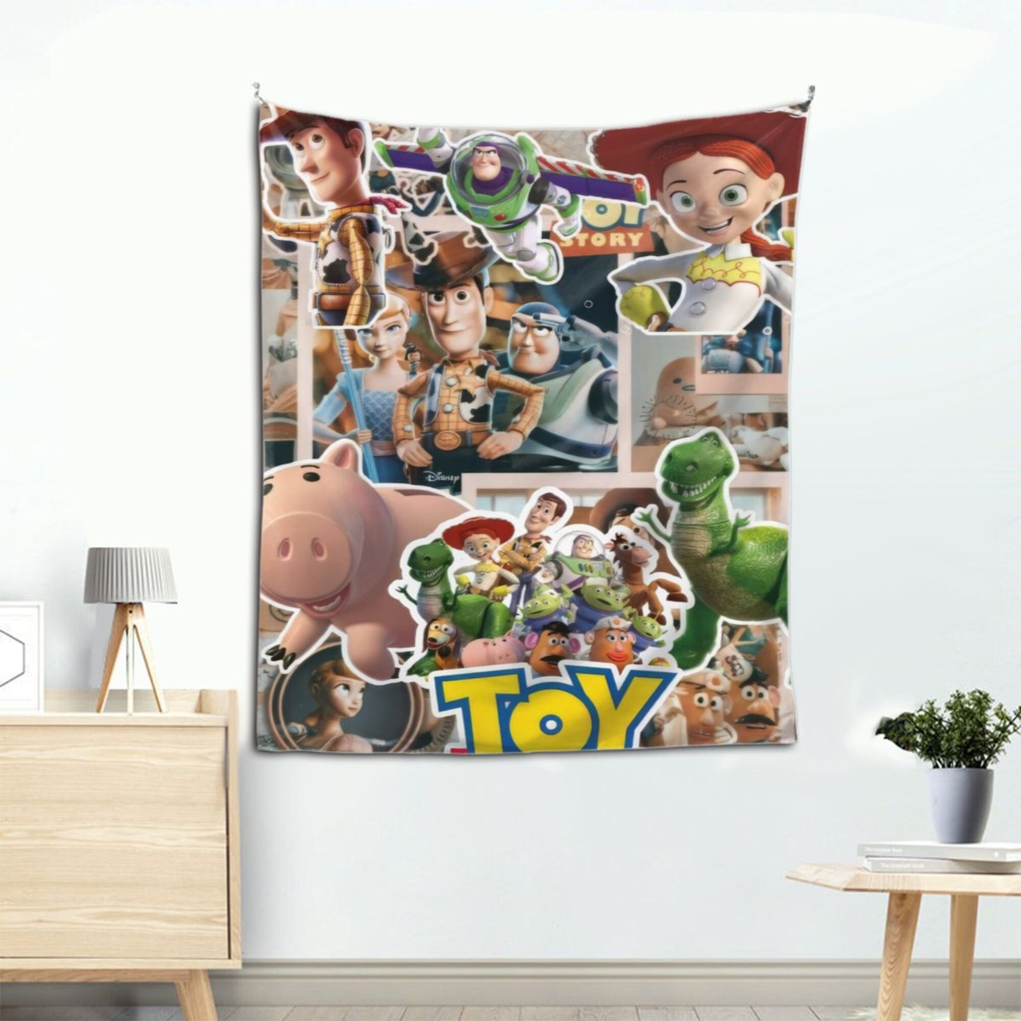 Toy Story Tapestry Aesthetic Cute Room Decor Tapestry Birthday ...
