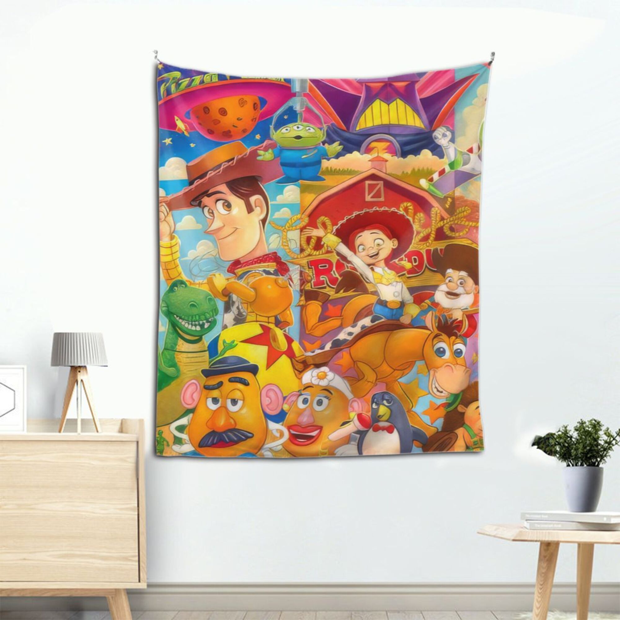 Toy Story Tapestry Aesthetic Cute Room Decor Tapestry Birthday ...