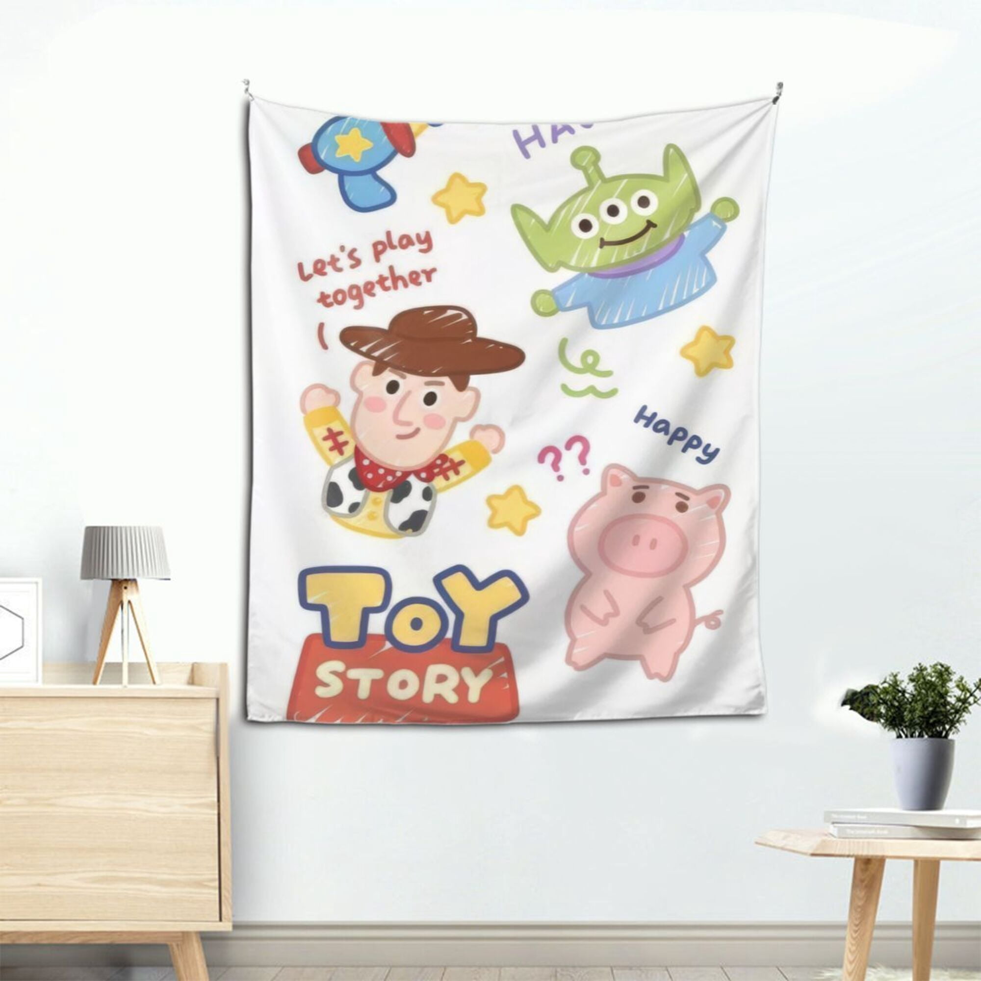 Toy Story Tapestry Aesthetic Cute Room Decor Tapestry Birthday ...