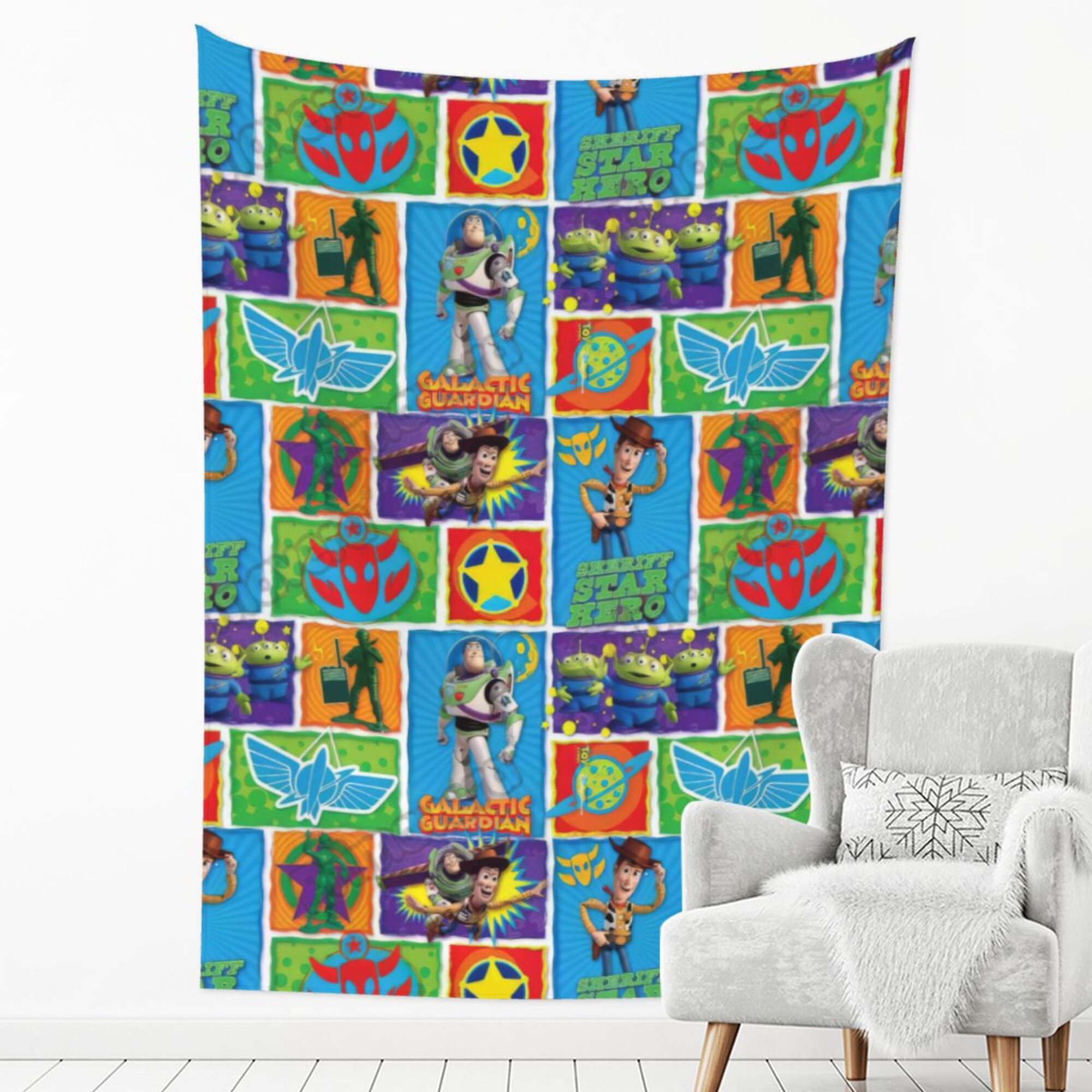Toy Story Tapestry Aesthetic Cute Room Decor Tapestry Birthday ...