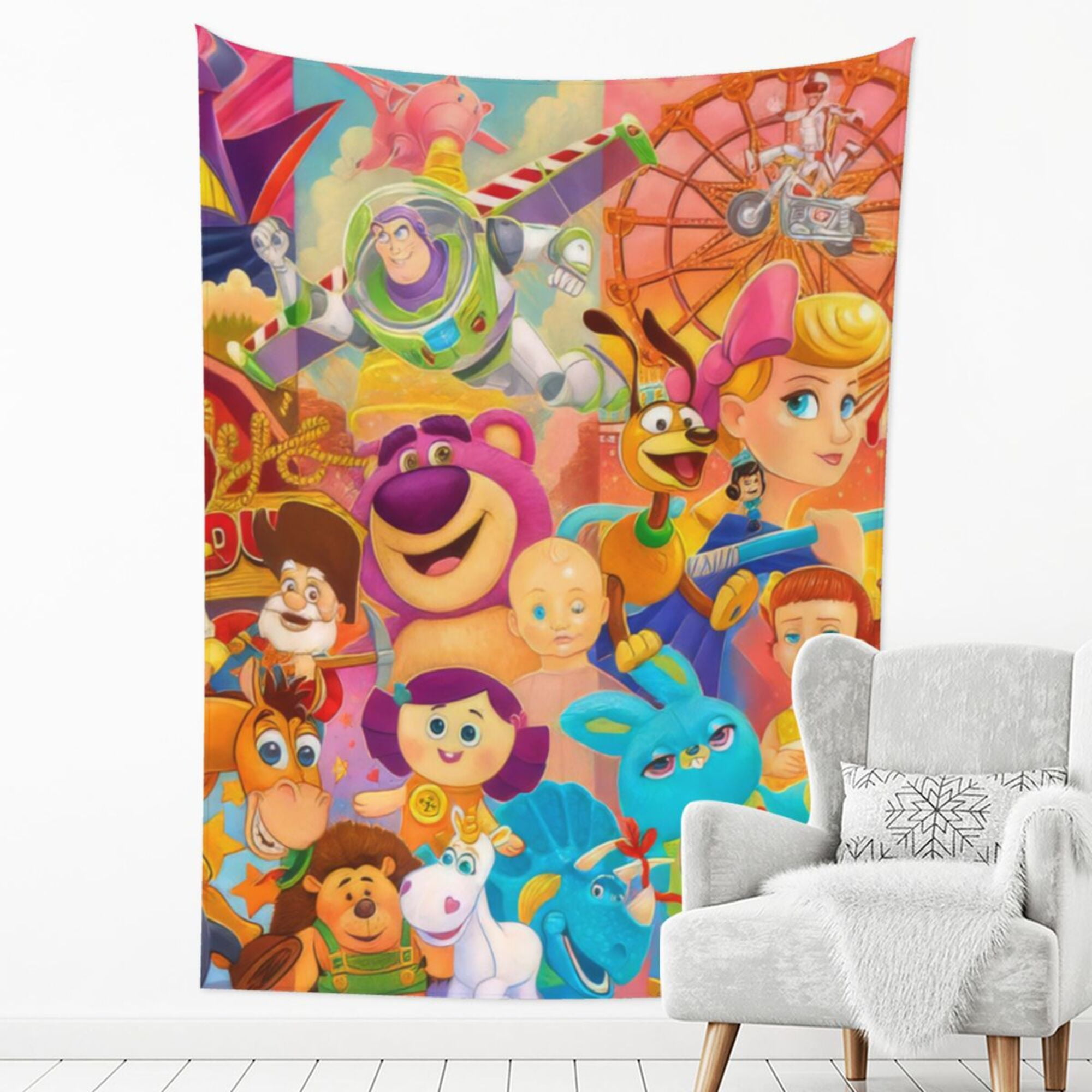 Toy Story Tapestry Aesthetic Cute Room Decor Tapestry Birthday ...