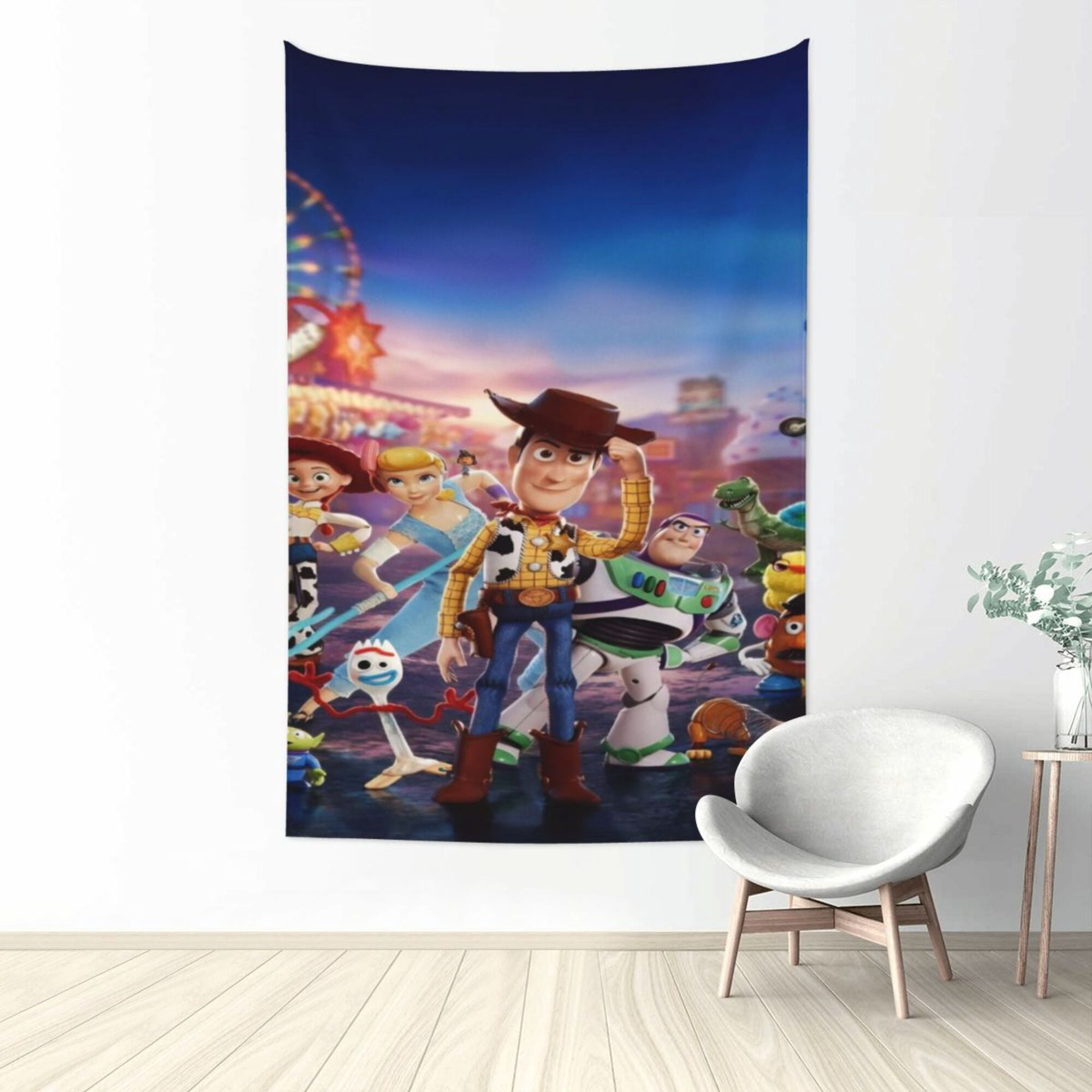 Toy Story Tapestry Cartoon Print Wall Art Hanging Tapestry Anime ...