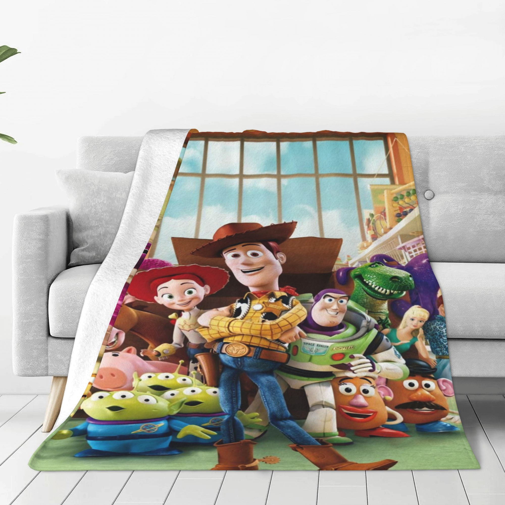 Toy Story Throw Blanket Soft Plush Travel Blanket For Bedroom Living ...