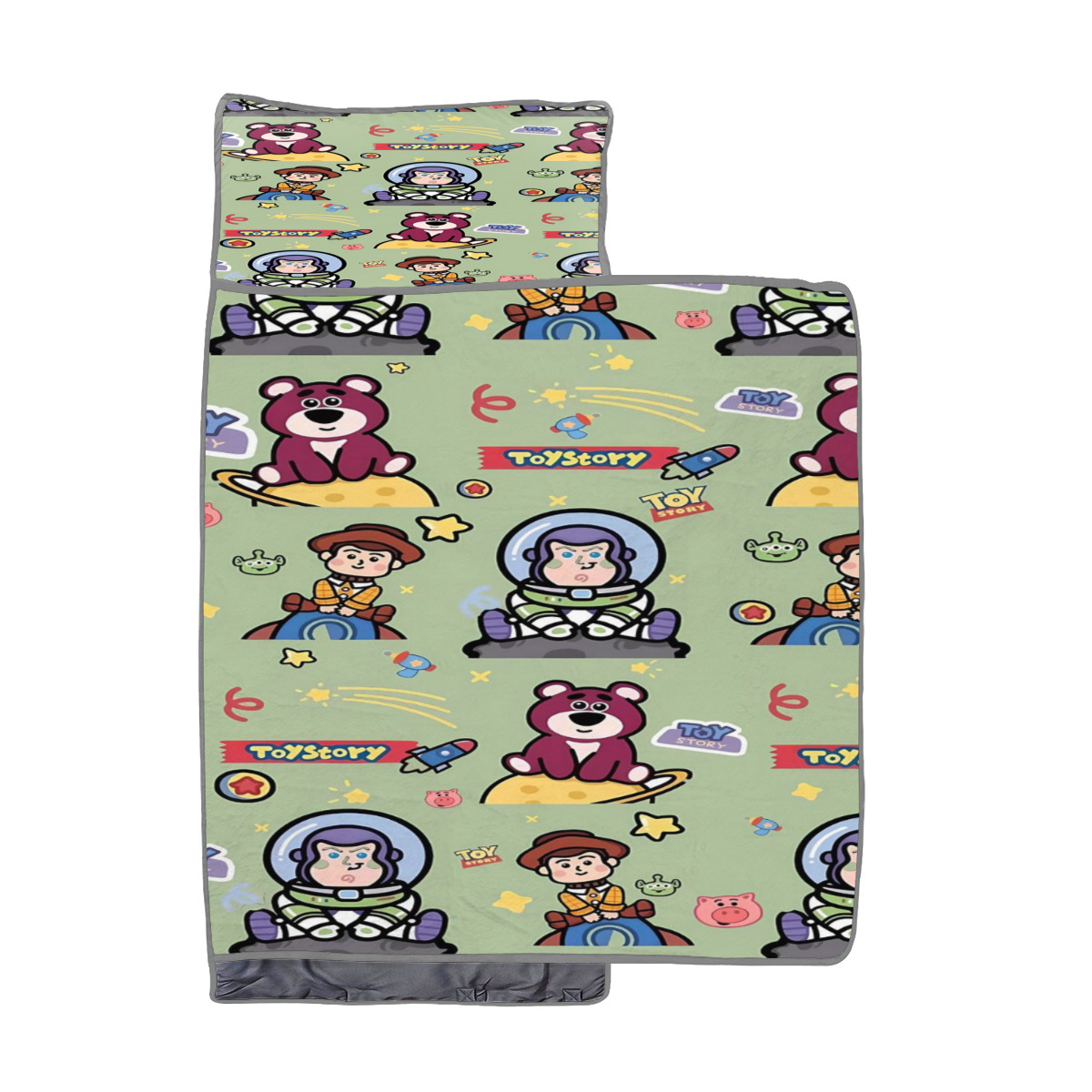 Toy Story Toddler Napping Mat with Pillow and Fleece Minky Blanket ...