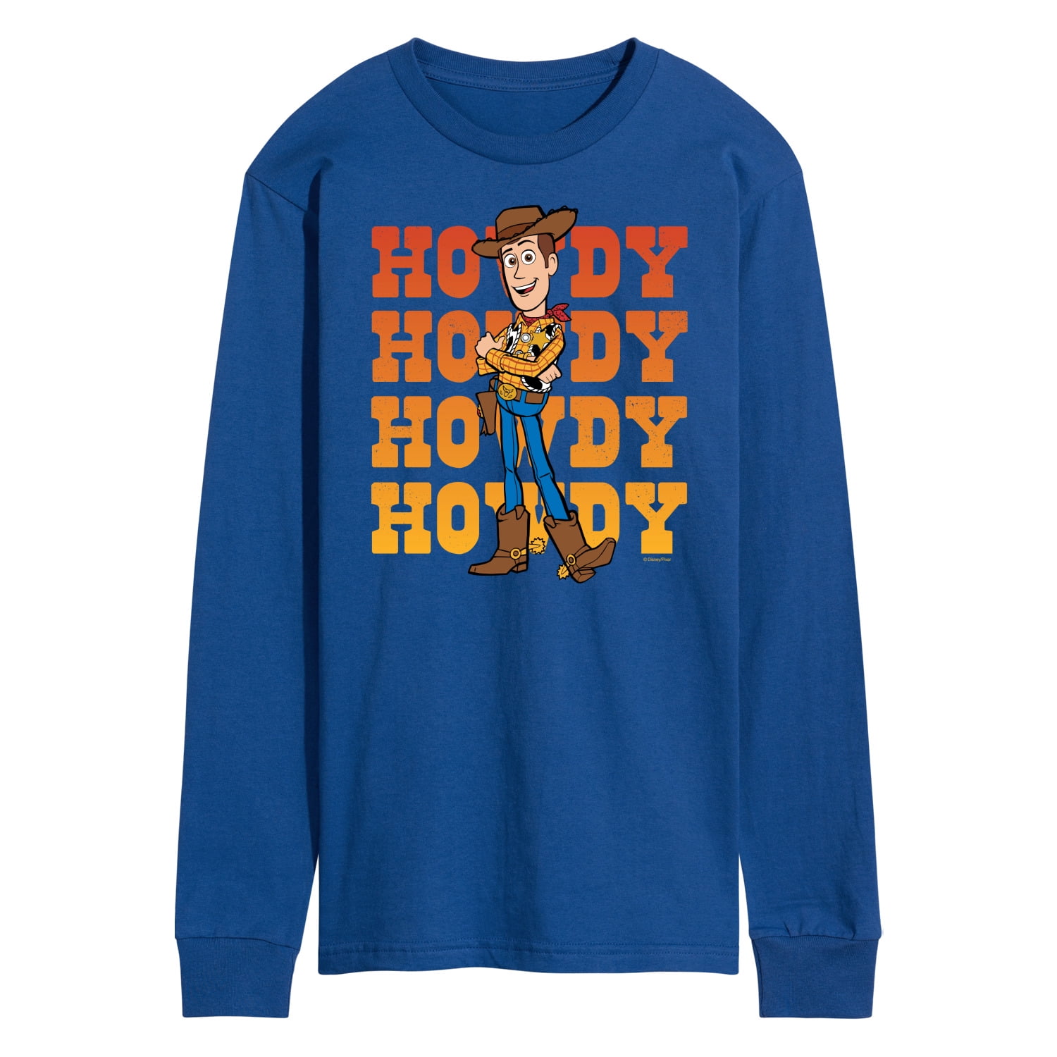 Toy Story - Woody Howdy - Men's Long Sleeve T-Shirt - Walmart.com