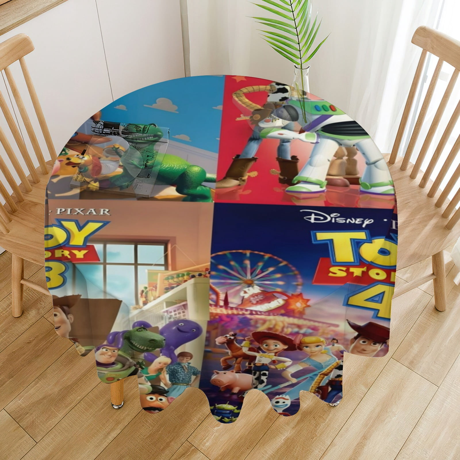 Toy Story square tablecloth has an iconic print, fits most tables, and ...