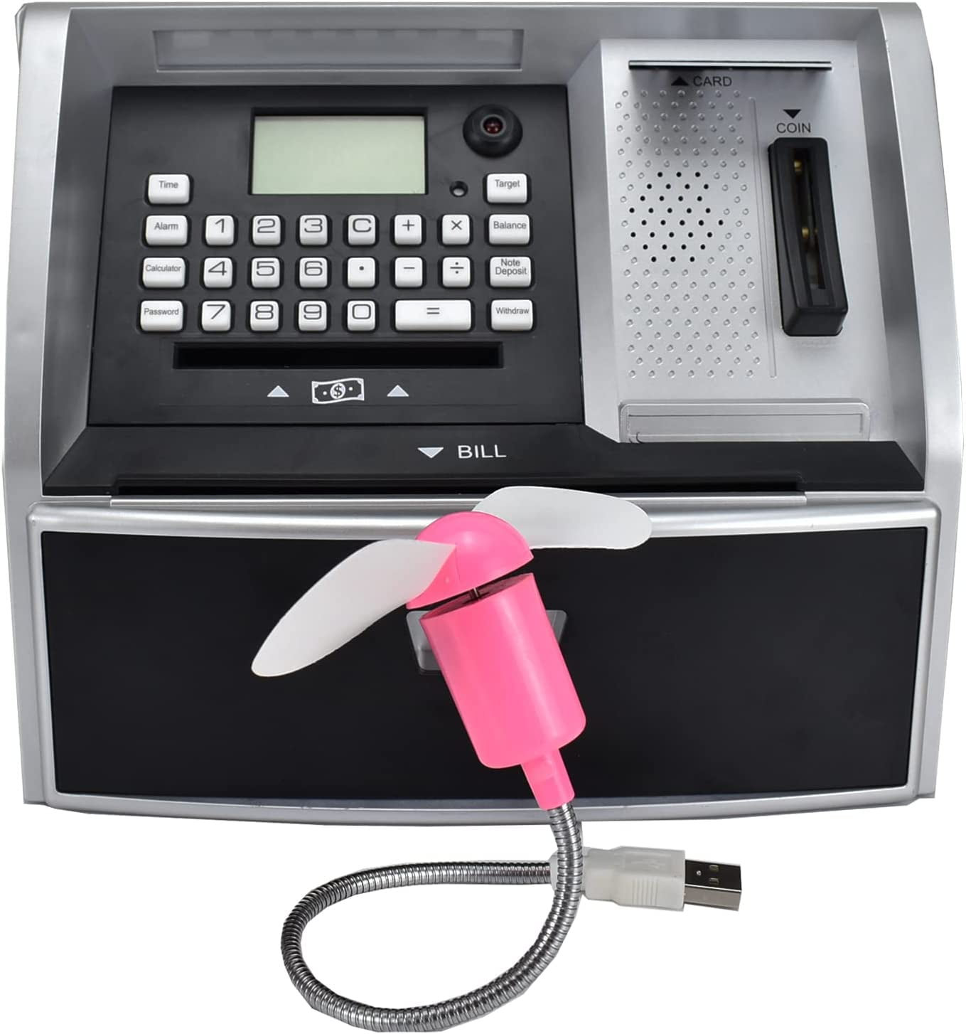 Toy Talking ATM Bank ATM Machine Savings Piggy Bank for Kids with ...