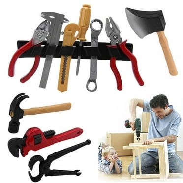 Fisher-Price Wooden Tool Box with Toy Drill, 9 Wood Pieces for ...