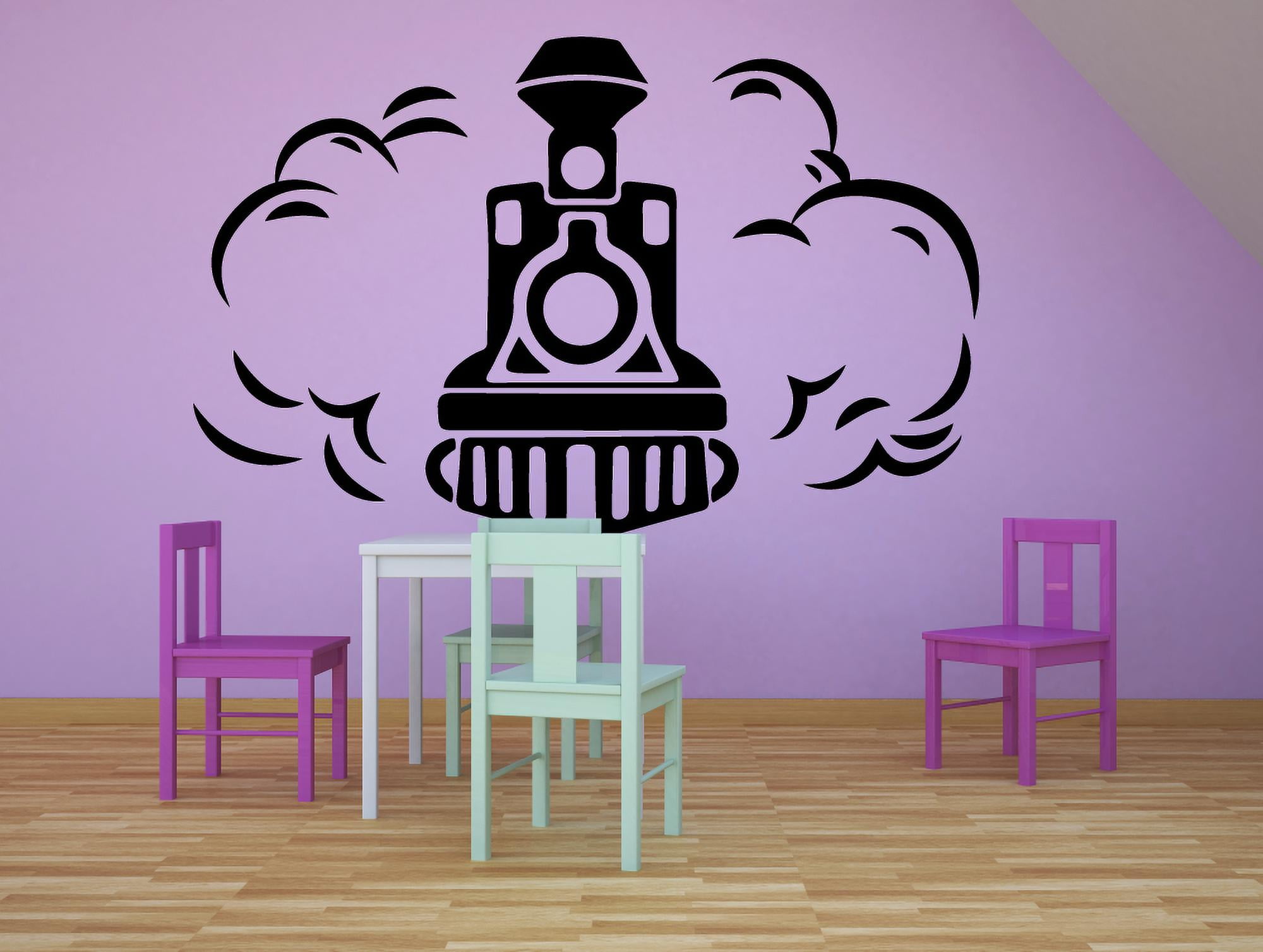 Toy Train Ride Smoke Railroad Railway Rail Trains Wall Sticker Art ...