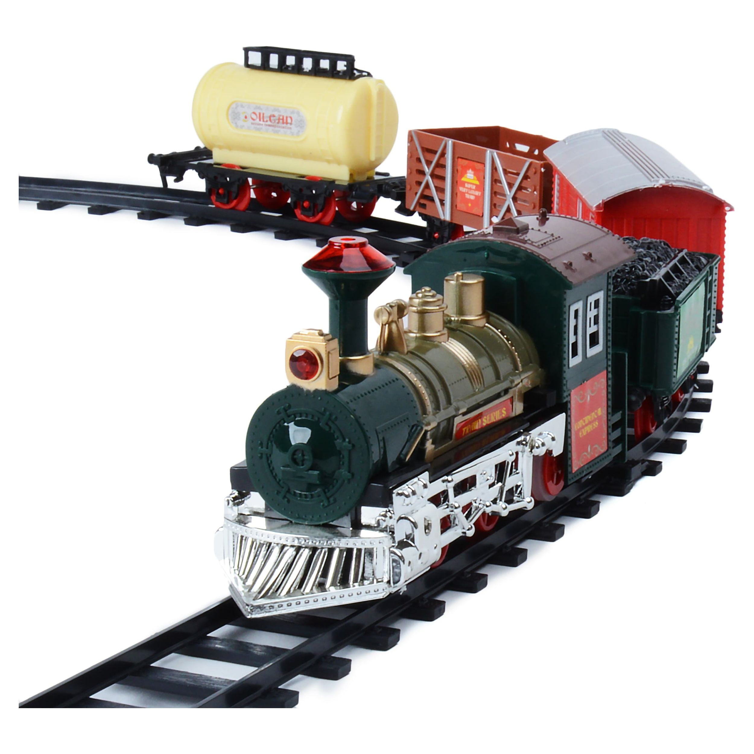 Toy Train Set Kids - Battery Operated with Sounds and Lights - Walmart.com