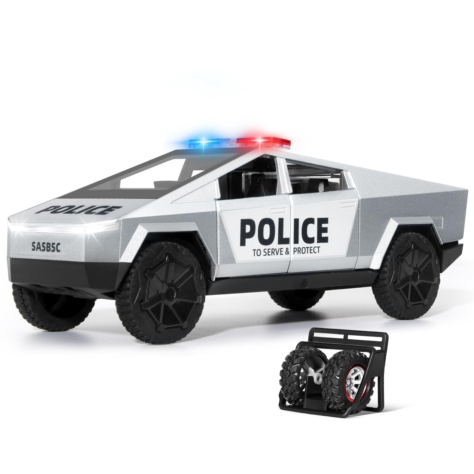 Toy Trucks Police Car Toy for 3+ Year Old Boys 1:32 Police Pickup Truck ...