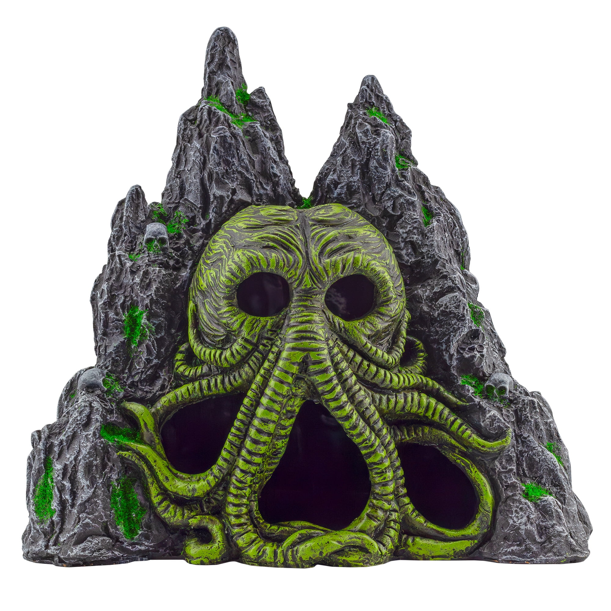 Toy Vault Cthulhu Monster Aquarium Cave Hideaway Fish Tank Decor, H.P ...