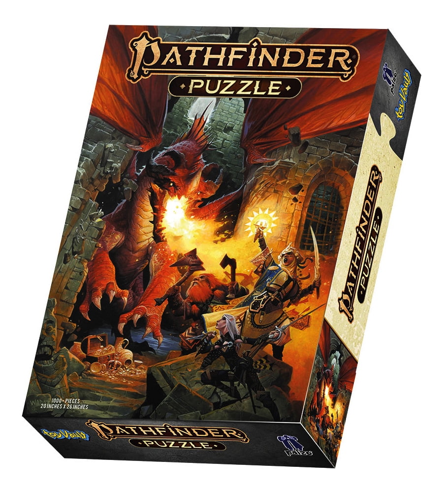 Toy Vault Pathfinder Game Puzzle: Core Rulebook, 1000-Piece Jigsaw 20 x ...