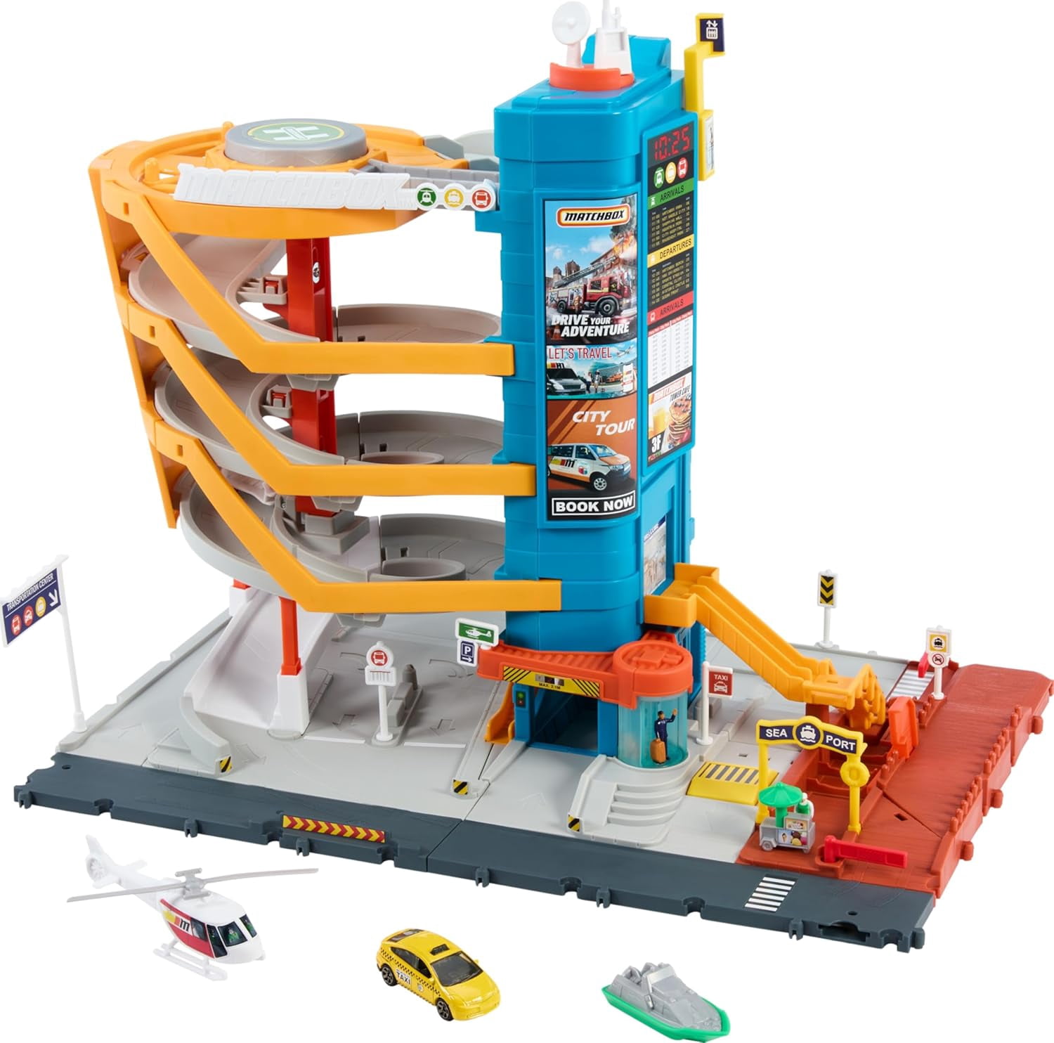 Toy Vehicles & set, Transportation Center with 5 Levels, Kid- & Car ...