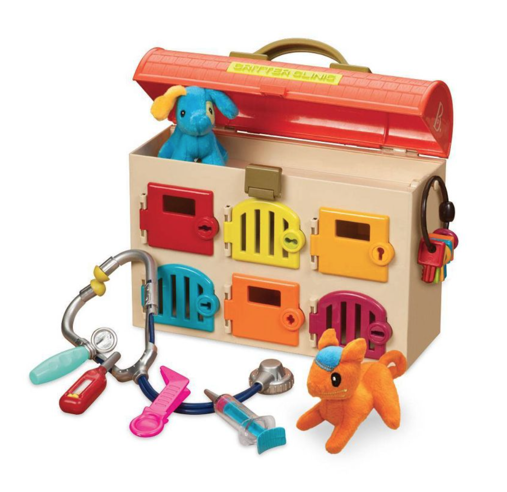 Kids Veterinary Playset Toy Vet Kit - Critter Clinic Pet Play Animal ...