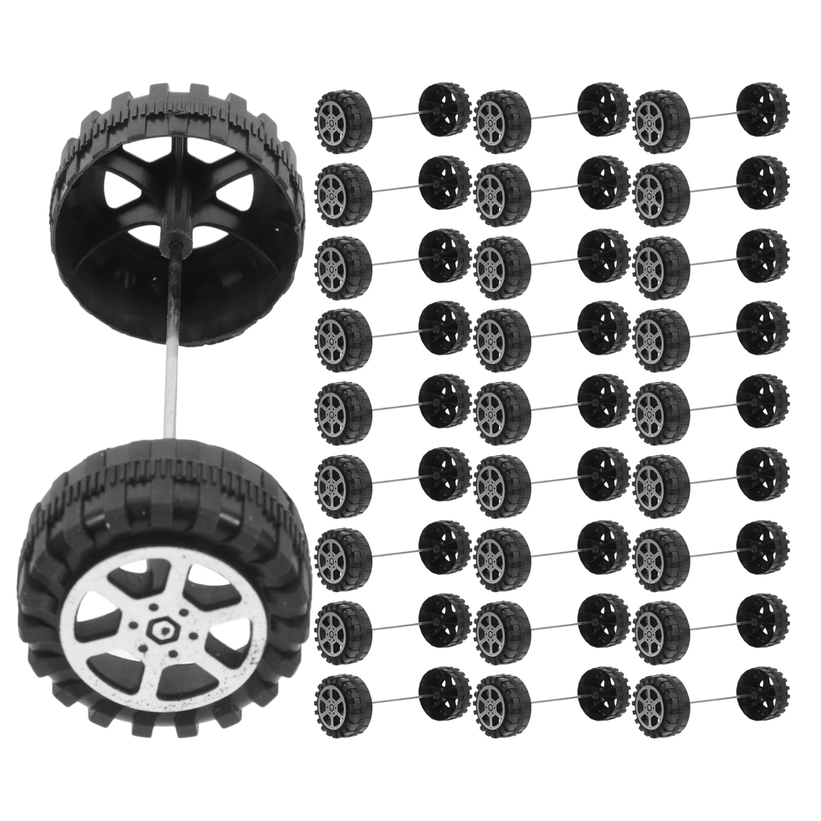 Toy Wheels Axle Kit Car Toys Round Wheels Toy Car Parts Accessories Rc ...