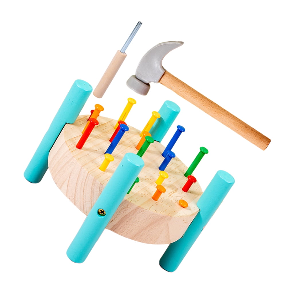 Toy for Kids Work Bench Hammer Pounding Platform Toddler Workbench ...