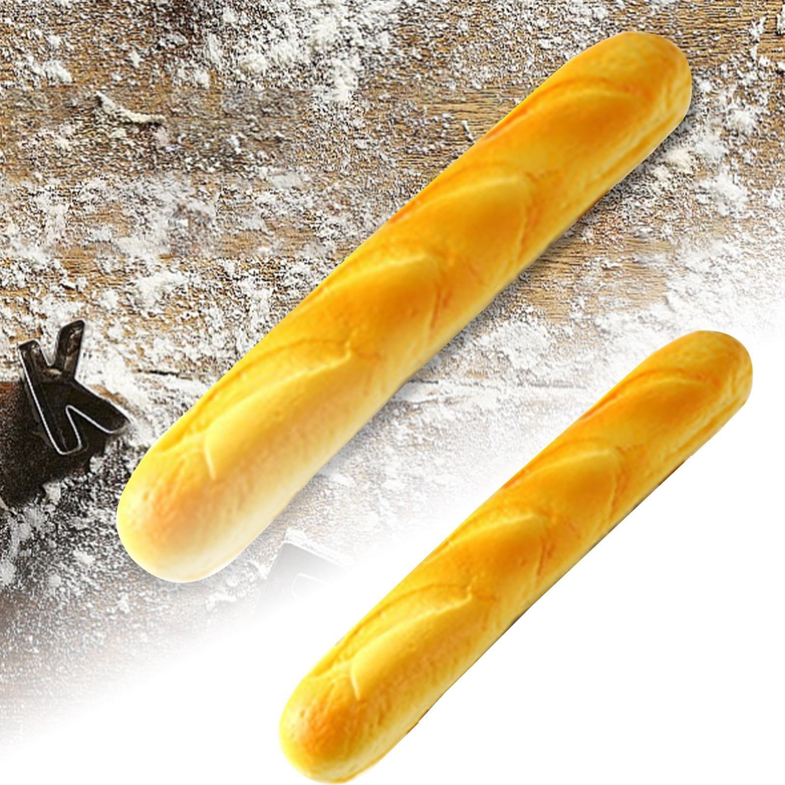 Toy for Stress 1 Elongated Bread Display with Realistic Food Details ...