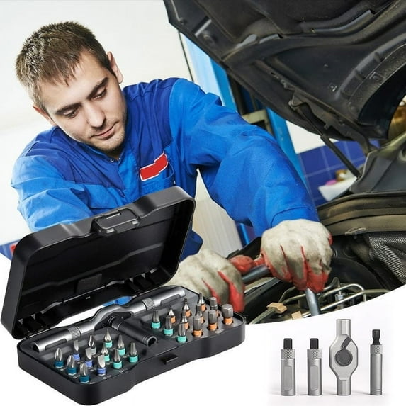 ToyKingdee 24 in 1 Magnetic Screwdriver Set, DIY Ratchet Mini Removable ...