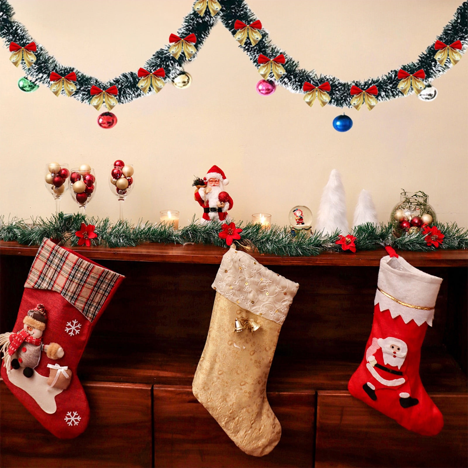 ToyKingdee Artificial Tree Streamers- Christmas Tree Fake Floral ...