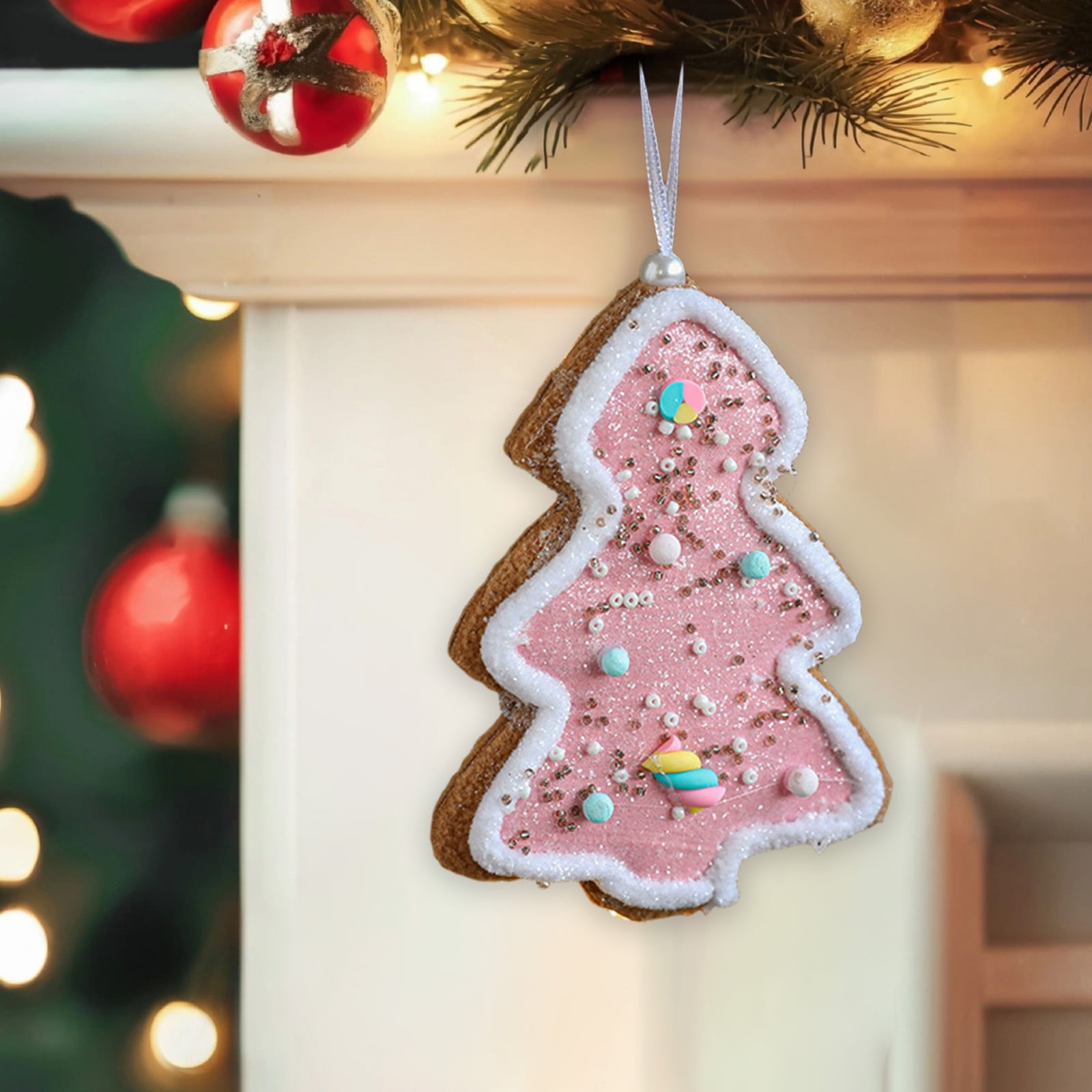 ToyKingdee Candy Star Christmas Tree Topper Wool Plush Fur Surface ...