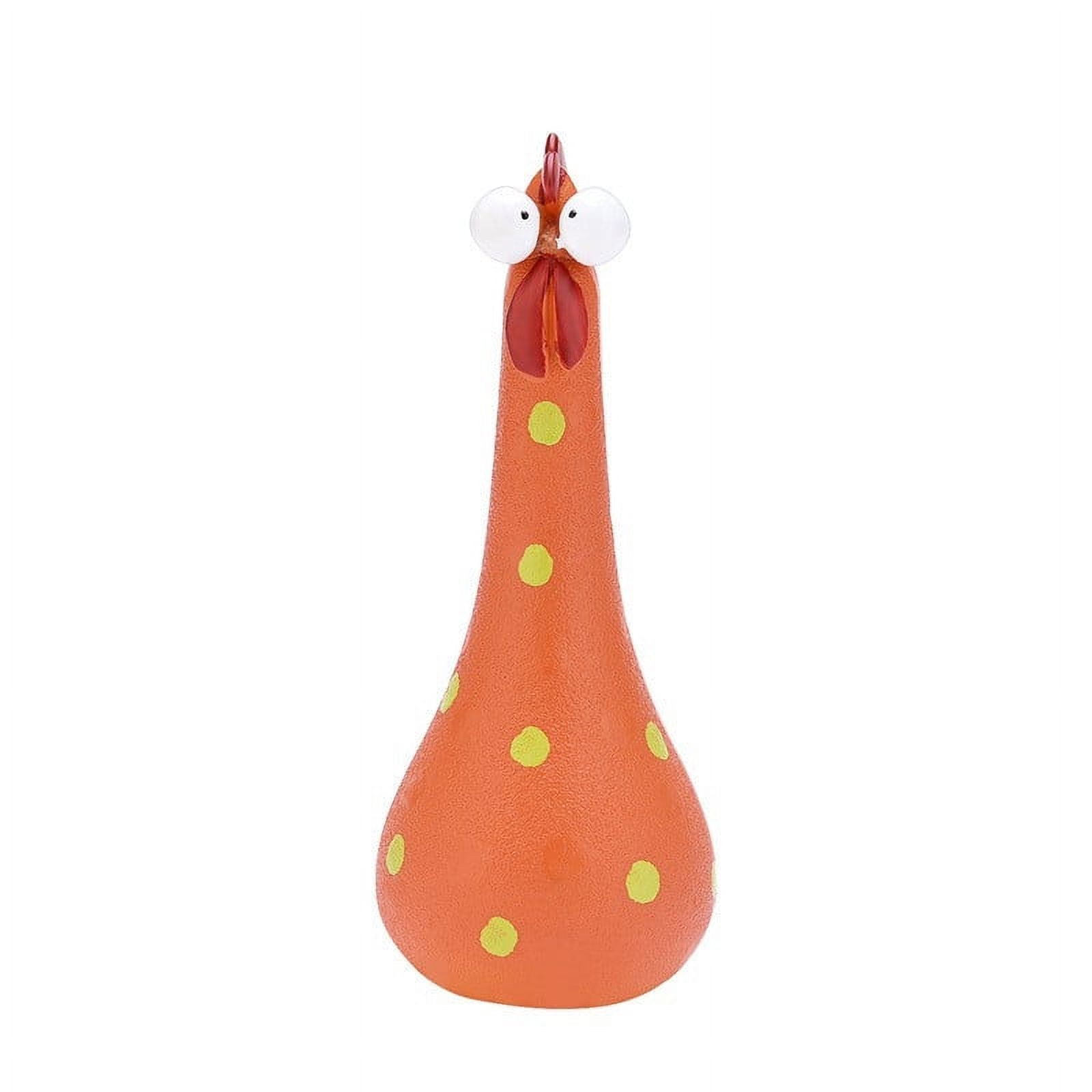 ToyKingdee Chicken Statue Silly Chicken Decor Big Eyed Chicken Figurine ...