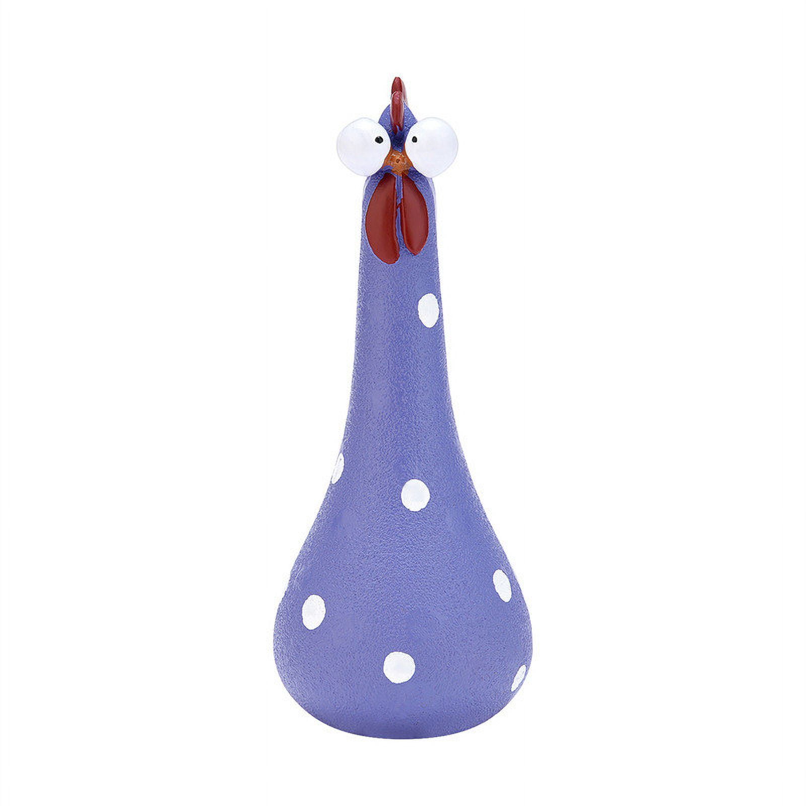 ToyKingdee Chicken Statue Silly Chicken Decor Big Eyed Chicken Figurine ...