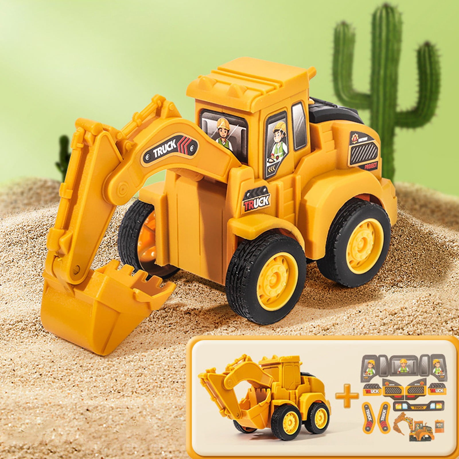 ToyKingdee Dump Truck Toy, Inertia-Powered Dump Truck, Anti-Slip Tires ...
