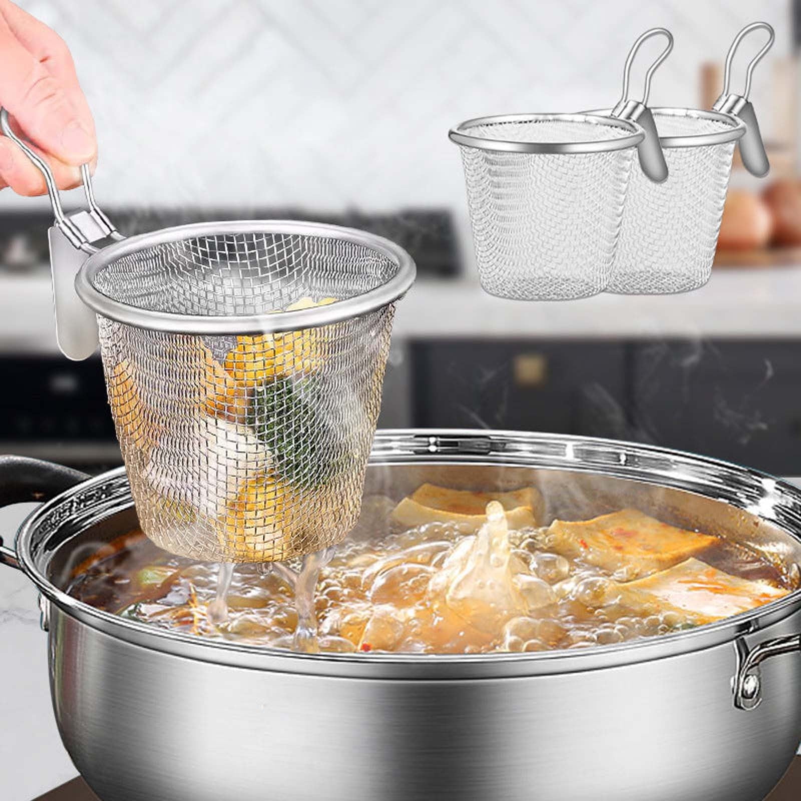 ToyKingdee Fine Mesh Strainer,Stainless Steel Strainer,Mesh Spider Food ...