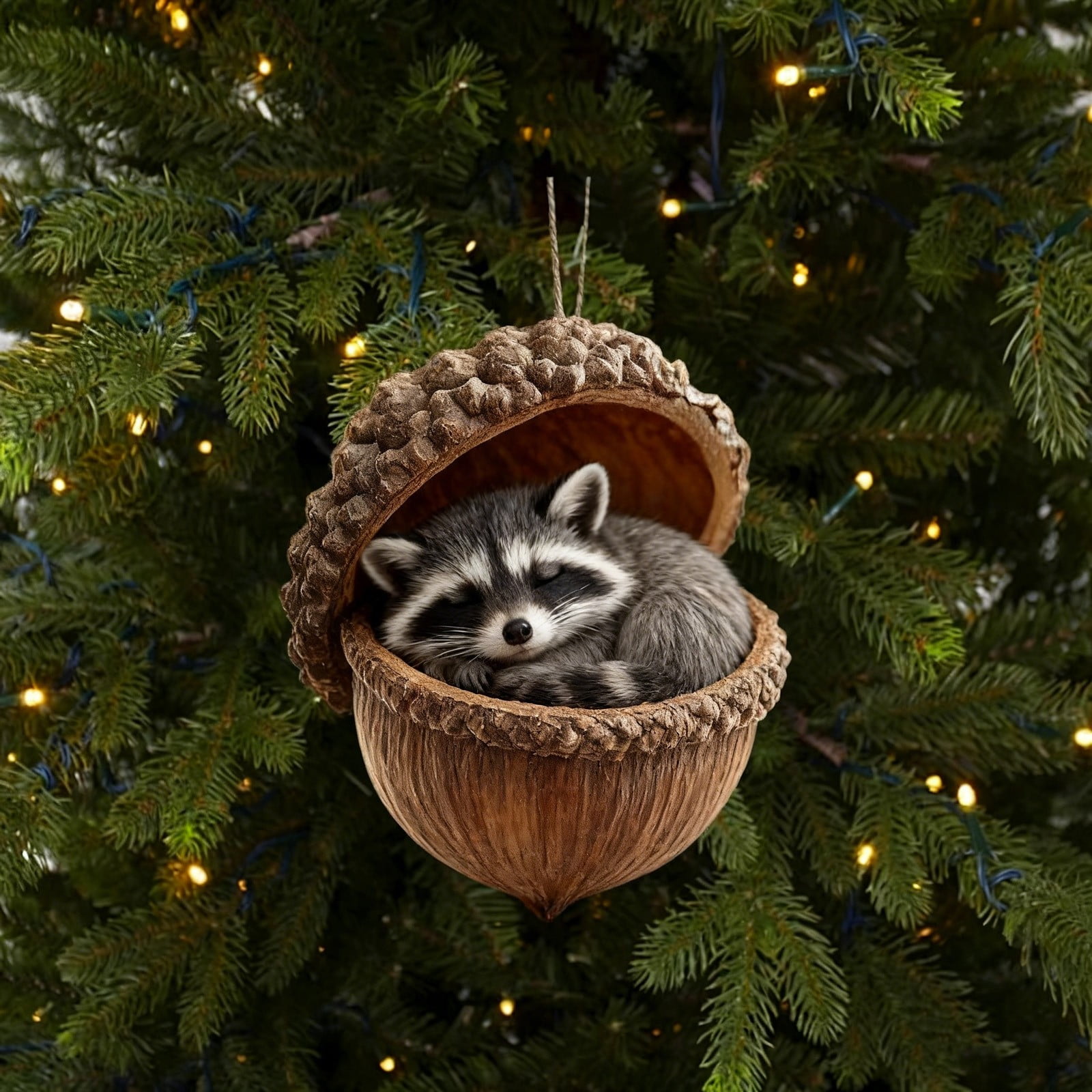 ToyKingdee Forest Animal Acorn Ornaments, Cozy Woodland Creatures ...