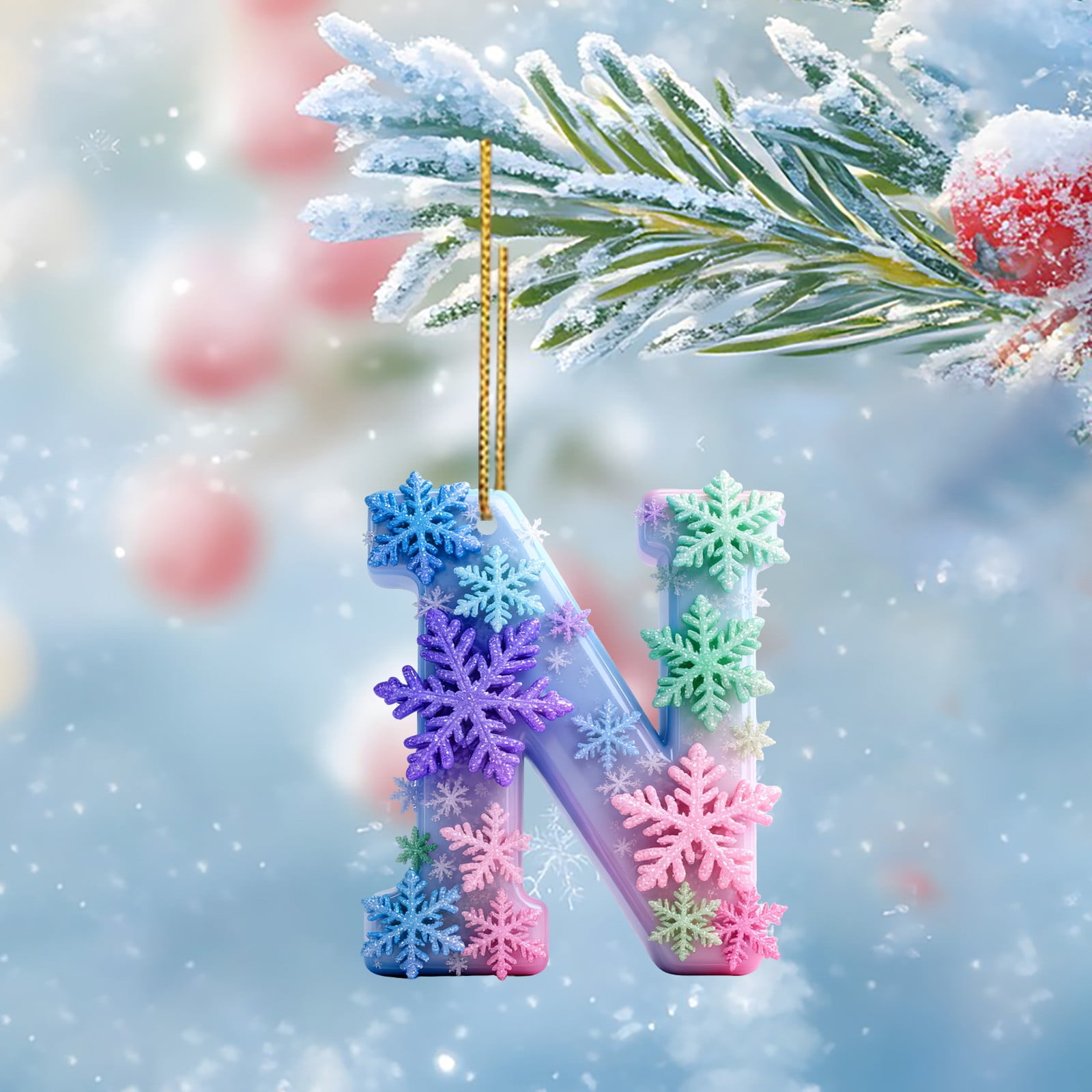 ToyKingdee Gingerbread Alphabet Ornaments, Personalized Letters ...