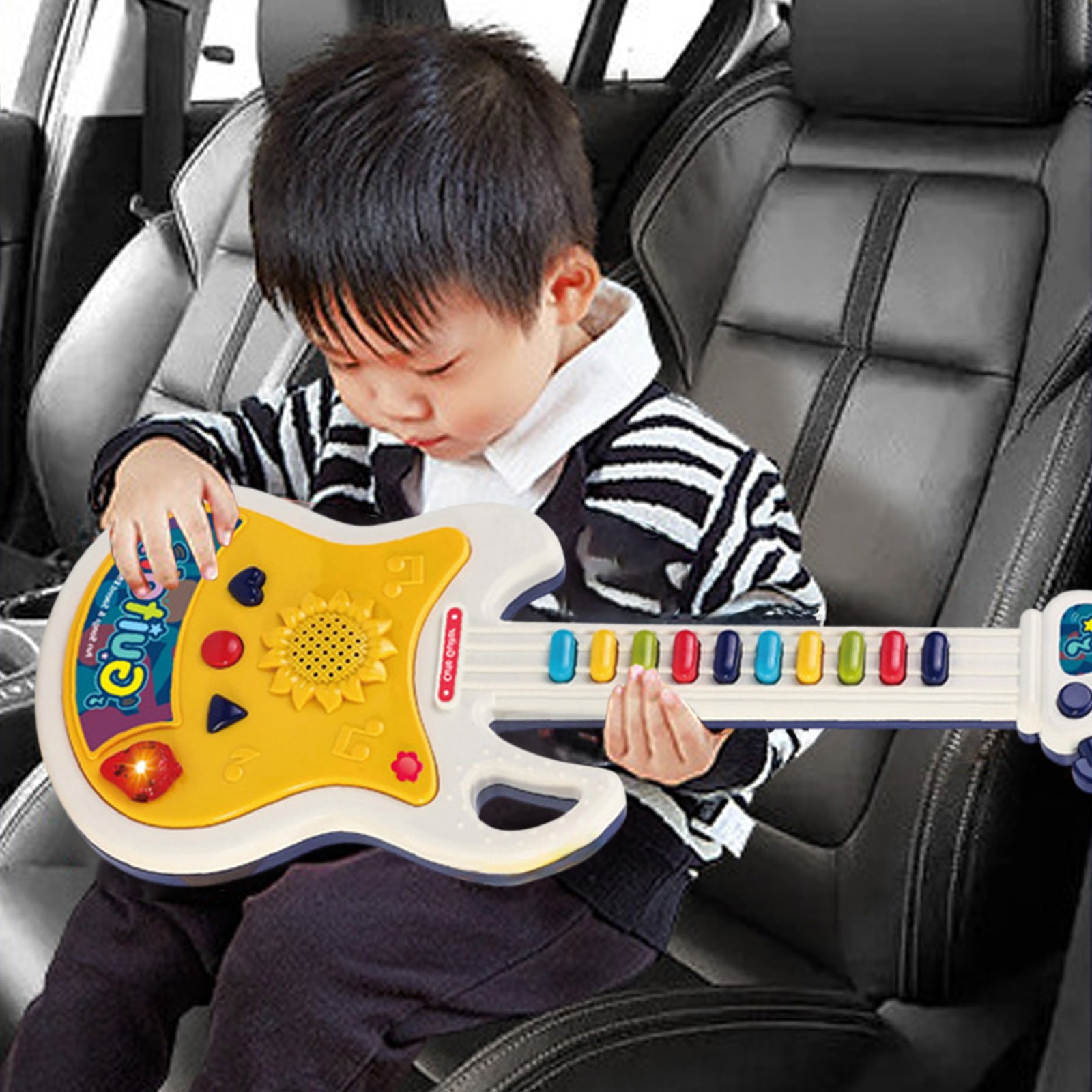 ToyKingdee Guitar, 4 in 1 Guitar and Piano Guitars with Lullaby ...