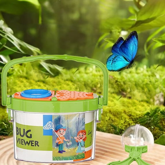 ToyKingdee Outdoor Insect Catching Kit with Butterfly Net, Bug Box, and ...