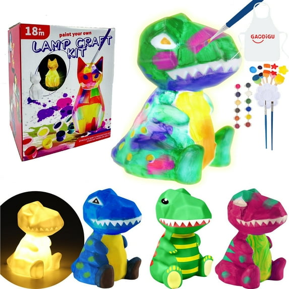ToyKingdee Paint Your Own Lamp Kit, Art Supplies Painting Kits, Arts ...