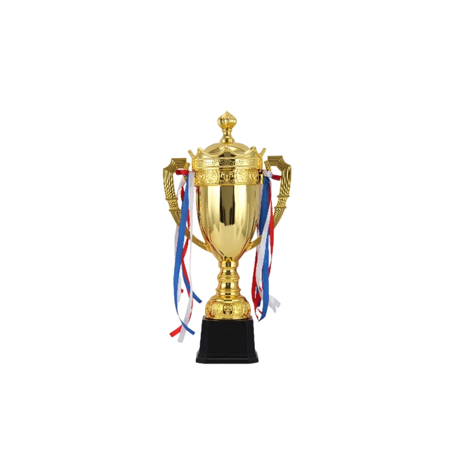 ToyKingdee Premium Metal Trophy Cup with Decorative Ribbons, Classic ...