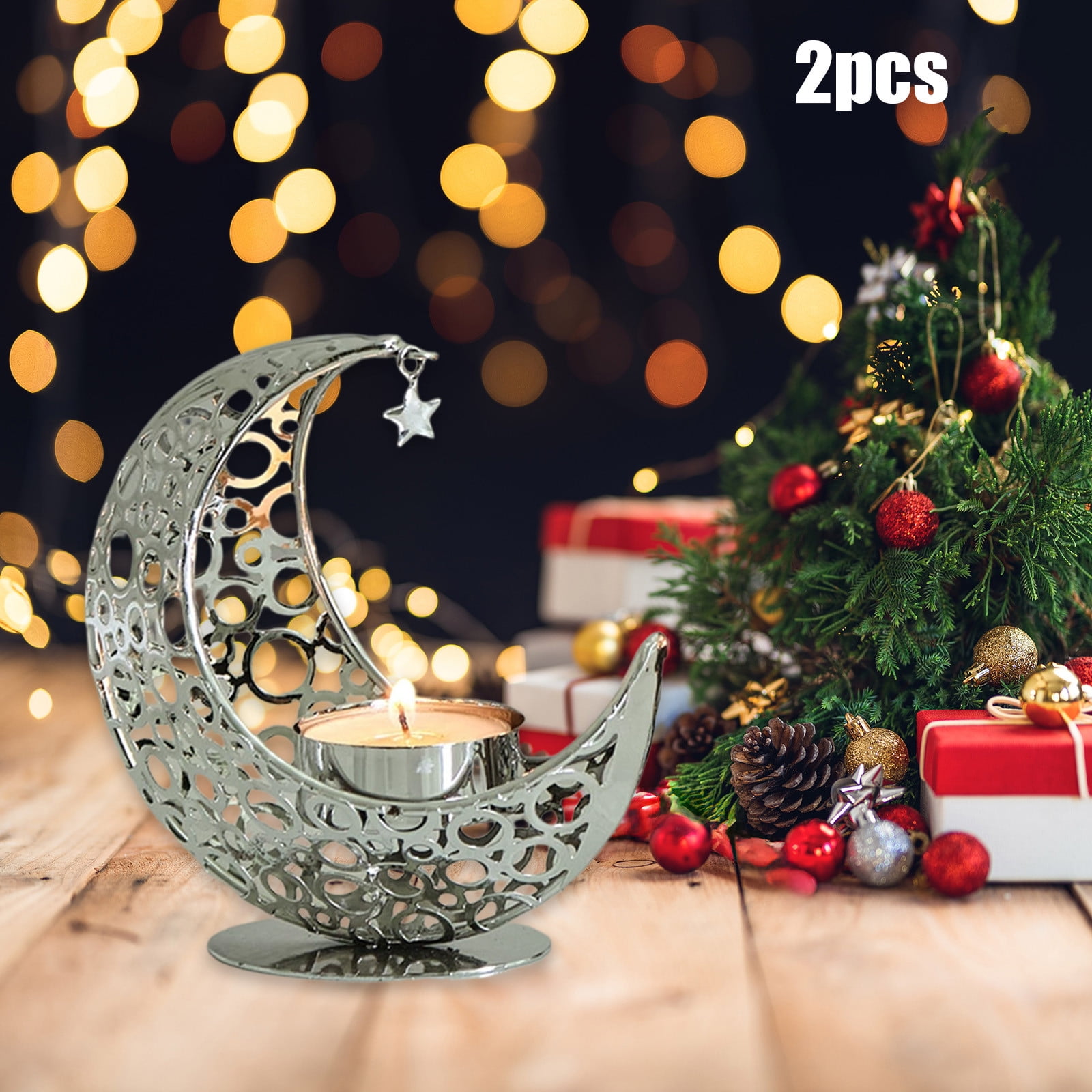 ToyKingdee Ramadans Eid Table Decoration Handheld Metal Moon Star ...