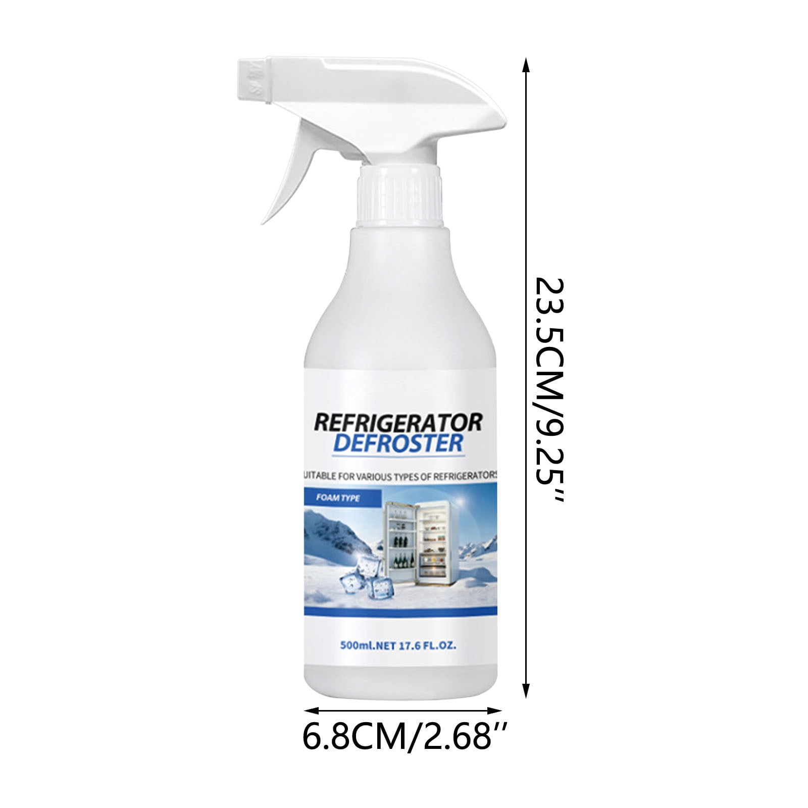 ToyKingdee Refrigerator Defroster Spray, Fast-Acting Ice Melting Deicer ...