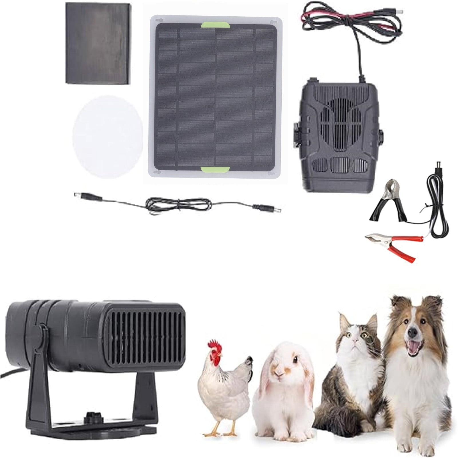 ToyKingdee Solar Powered Heater, Solar Heater, Solar Greenhouse Heater ...